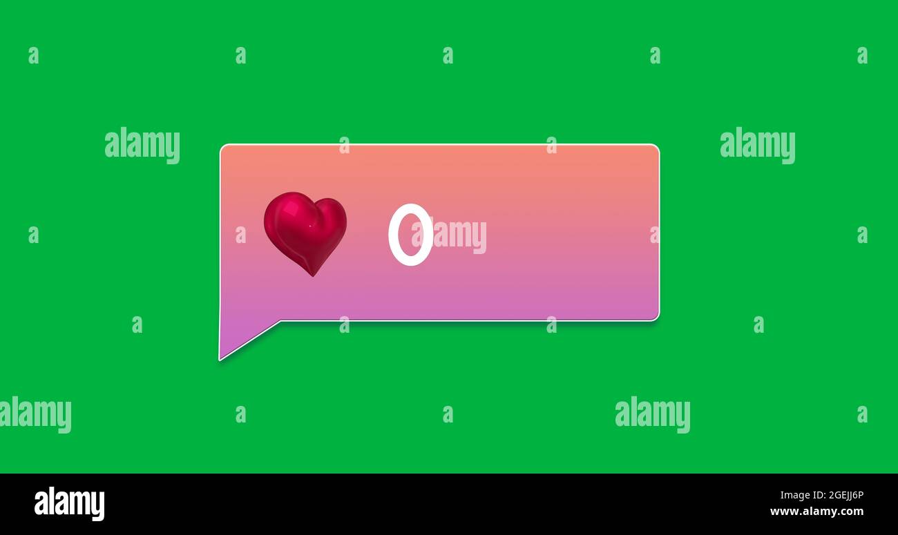 Gradient chat box with numbers 4k Stock Photo - Alamy