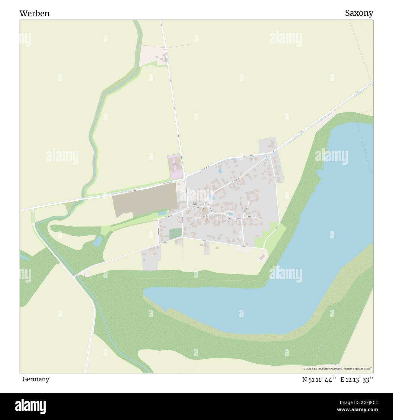 Werben, Germany, Saxony, N 51 11' 44'', E 12 13' 33'', map, Timeless ...