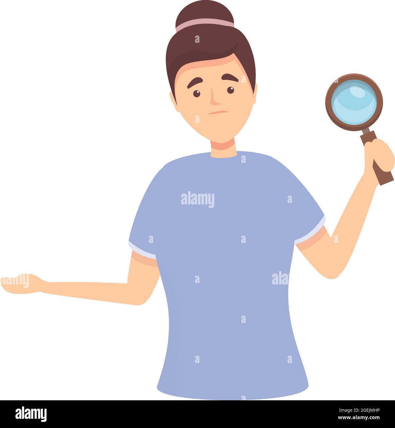 Cartoon woman thinking yes hi-res stock photography and images - Alamy