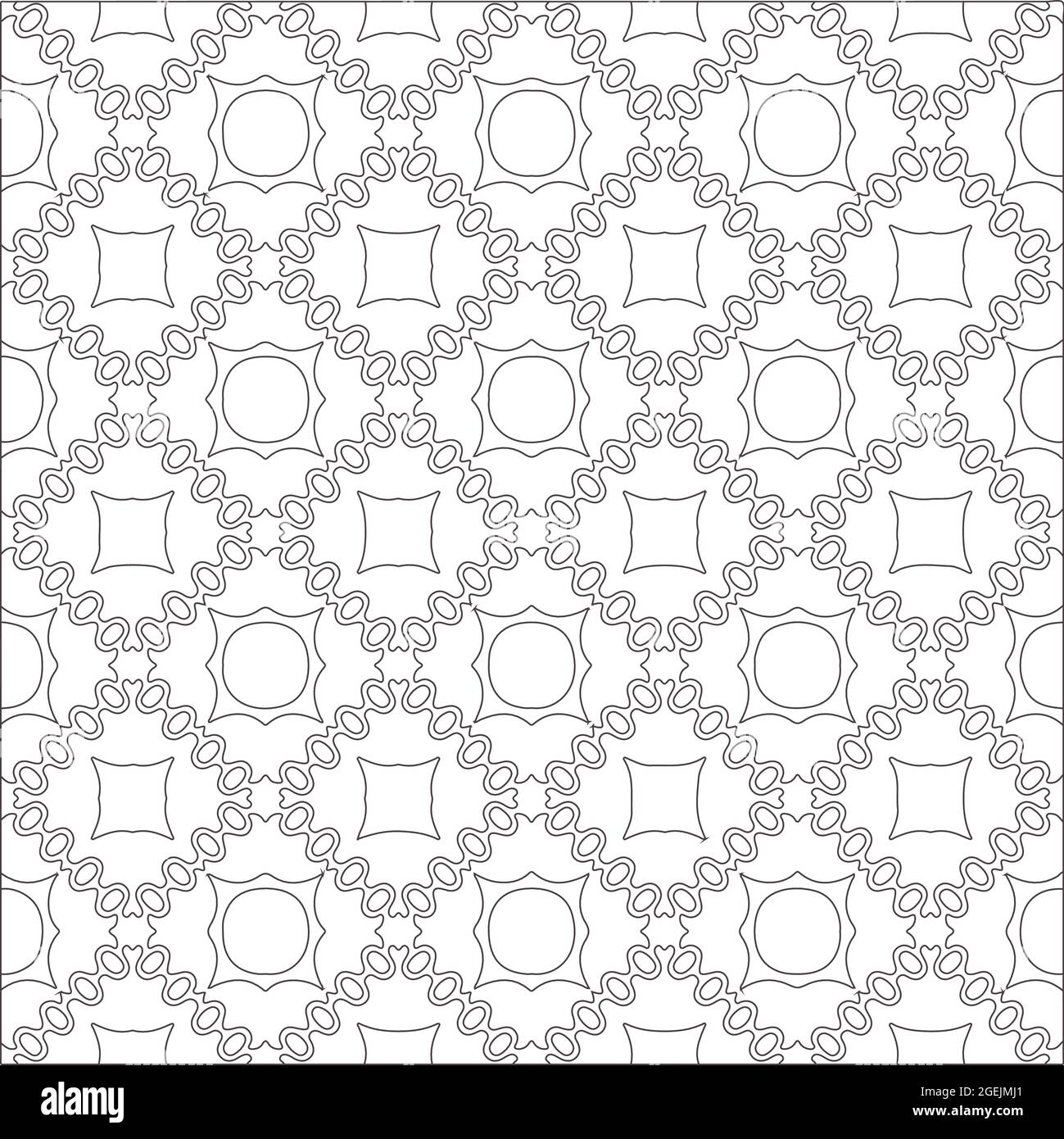 Vector pattern with symmetrical elements . Repeating geometric tiles ...