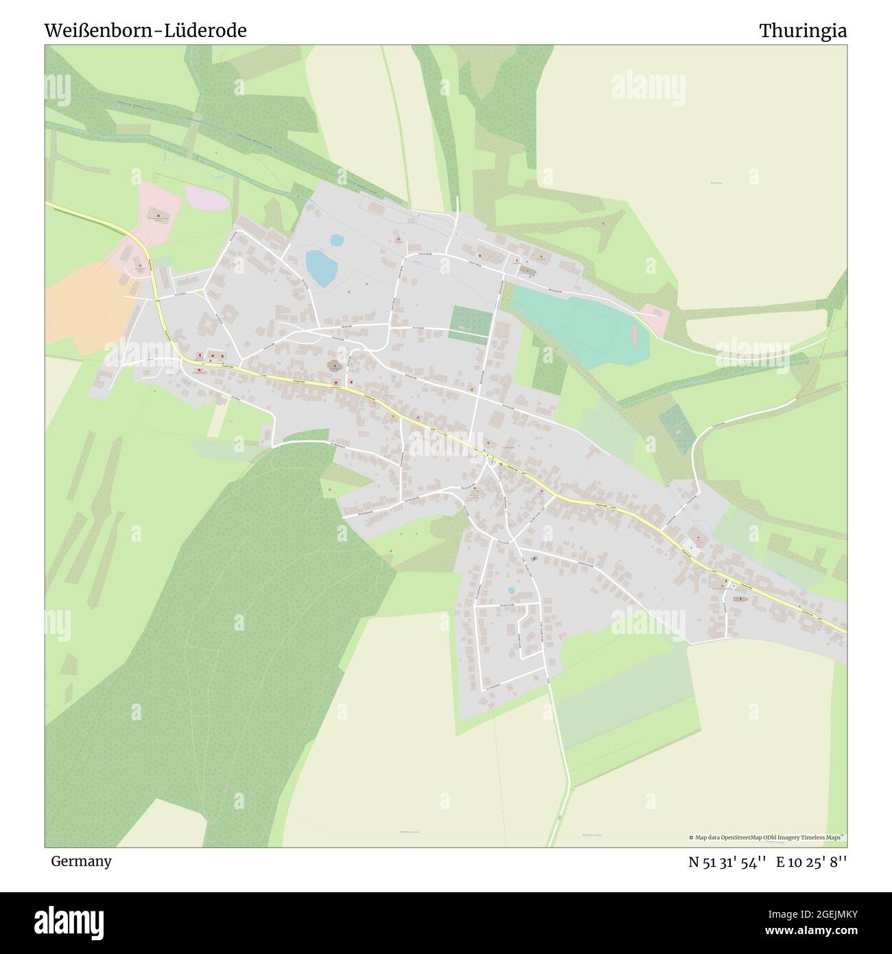 Weißenborn-Lüderode, Germany, Thuringia, N 51 31' 54'', E 10 25' 8 ...