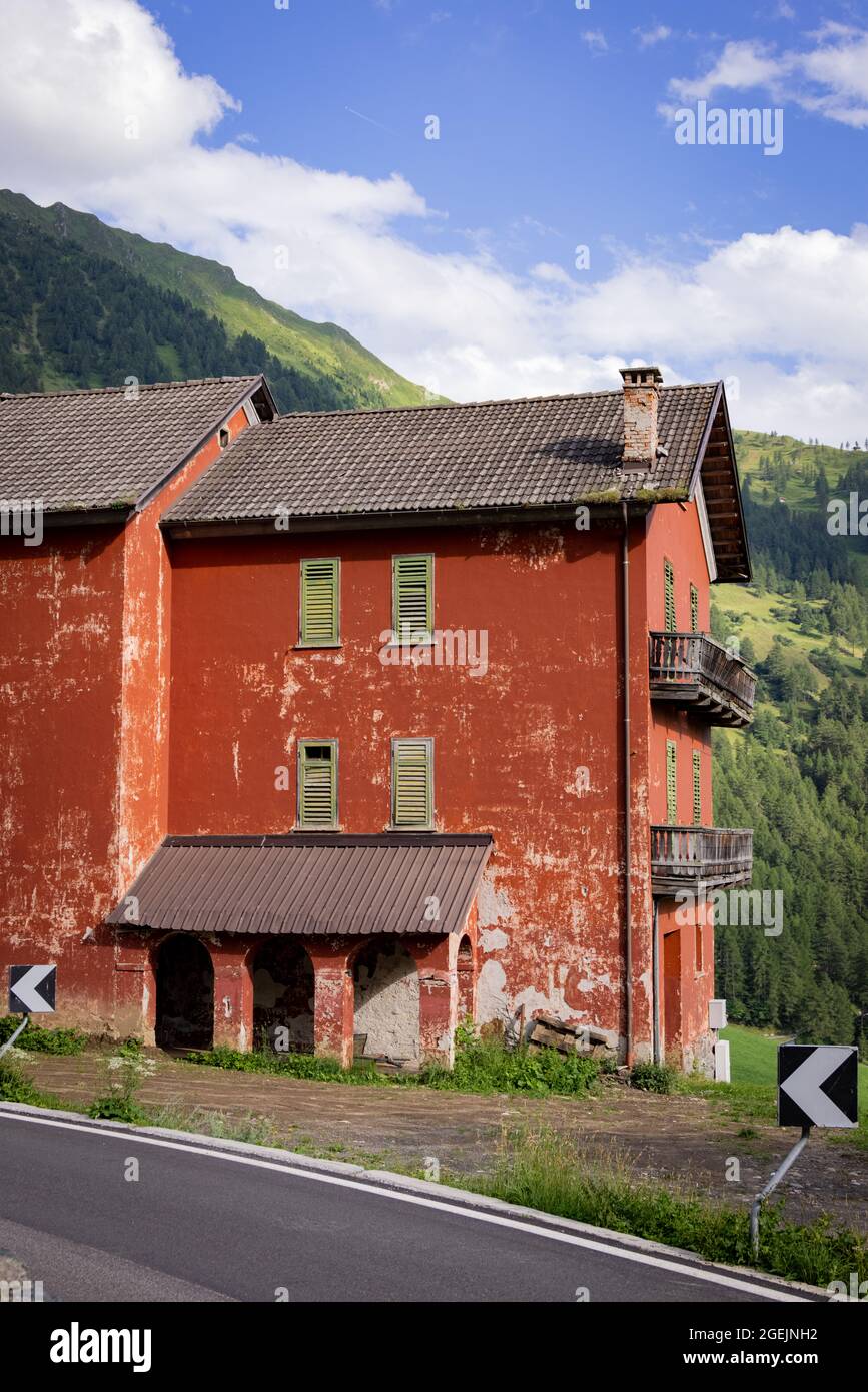 Old ruinous house in the South Tyrolean Alps in Italy Stock Photo - Alamy