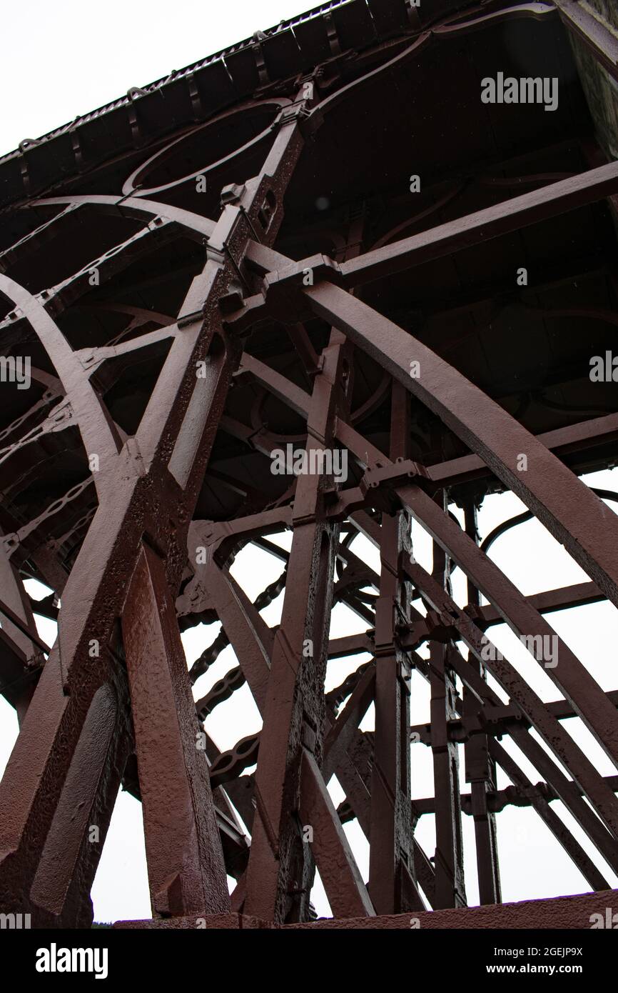 Ironbridge, England. Historic monument. Cast iron bridge built and ...