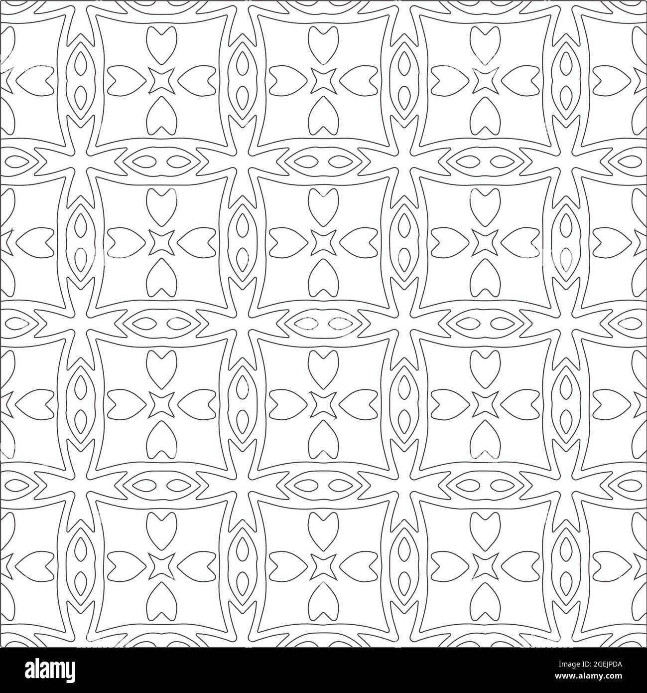 Vector pattern with symmetrical elements . Repeating geometric tiles ...