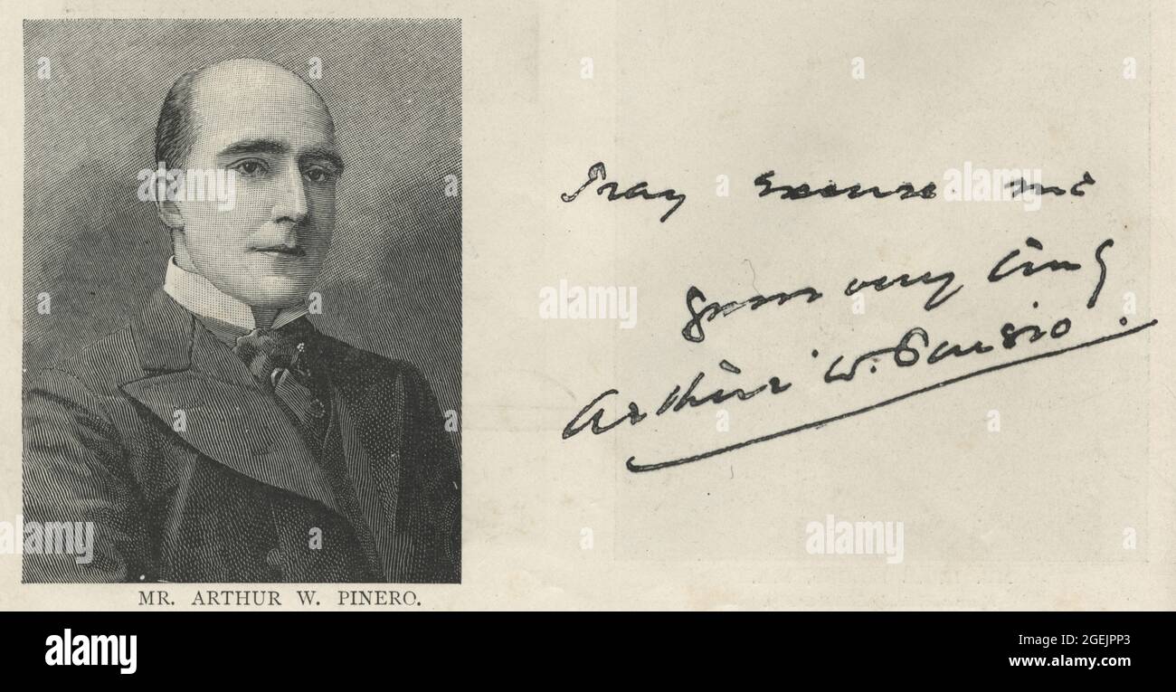 Vintage illustration of Arthur Wing Pinero n English playwright and ...