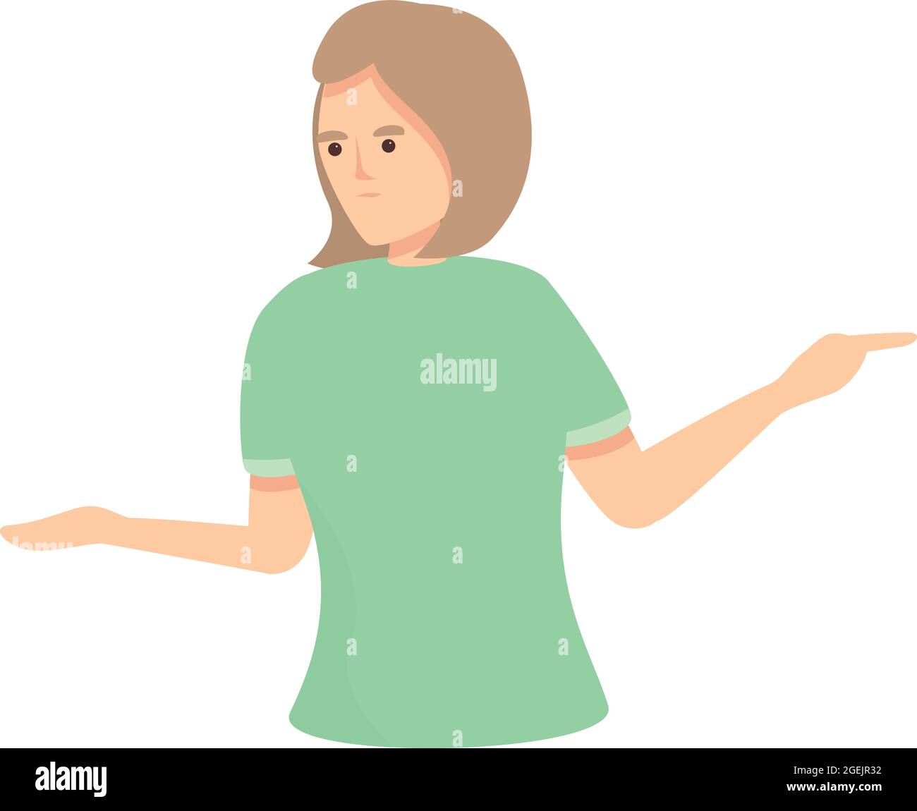 Woman choice icon cartoon vector. Vuca question. Ambiguity complex ...