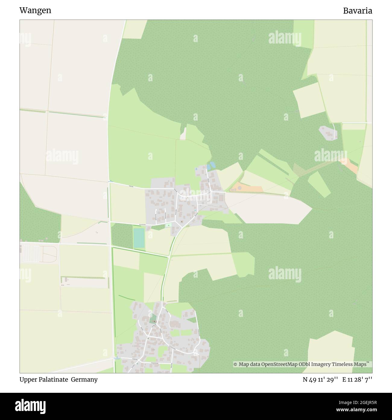 Wangen, Upper Palatinate, Germany, Bavaria, N 49 11' 29'', E 11 28' 7 ...