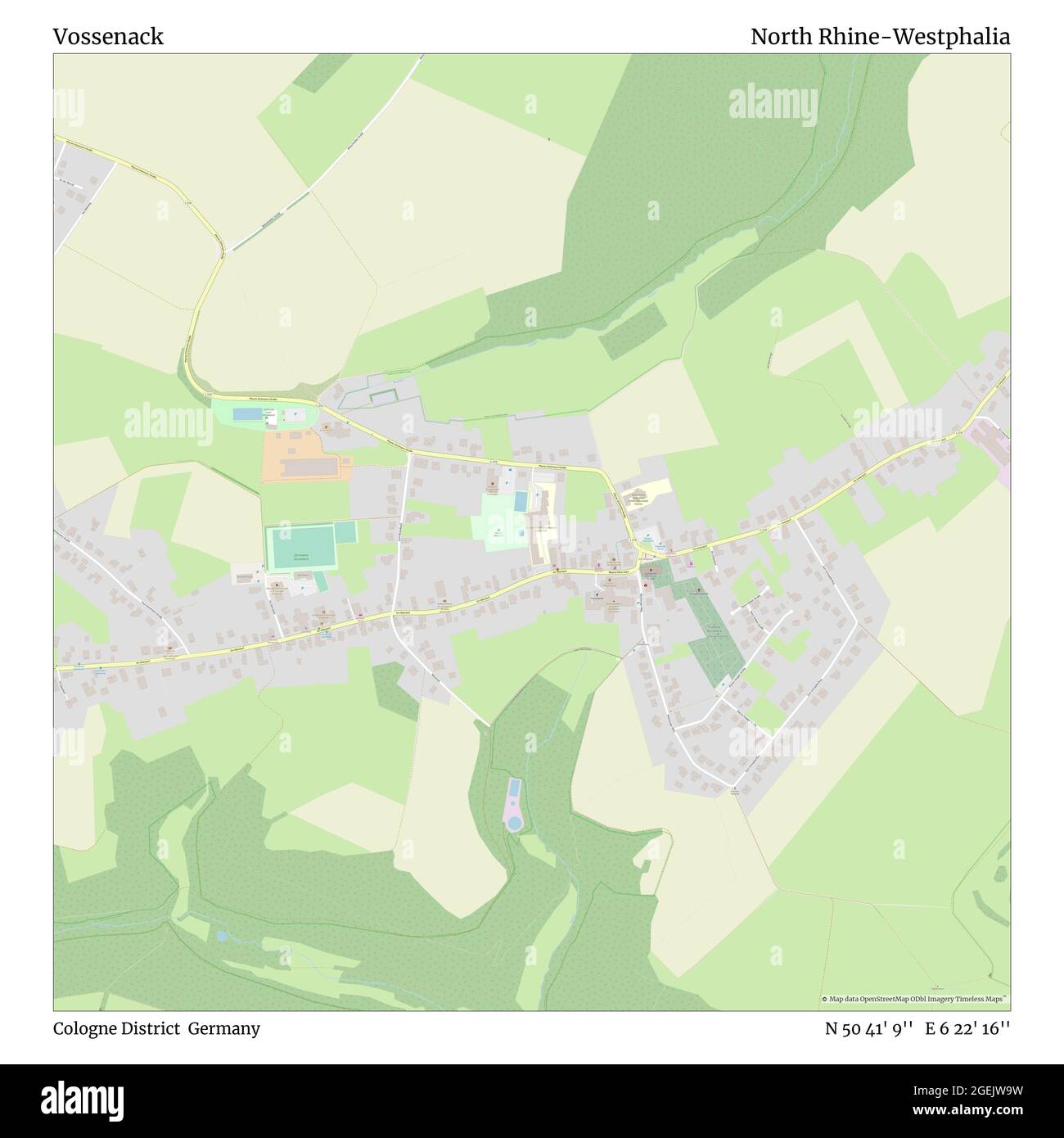 Vossenack, Cologne District, Germany, North Rhine-Westphalia, N 50 41 ...