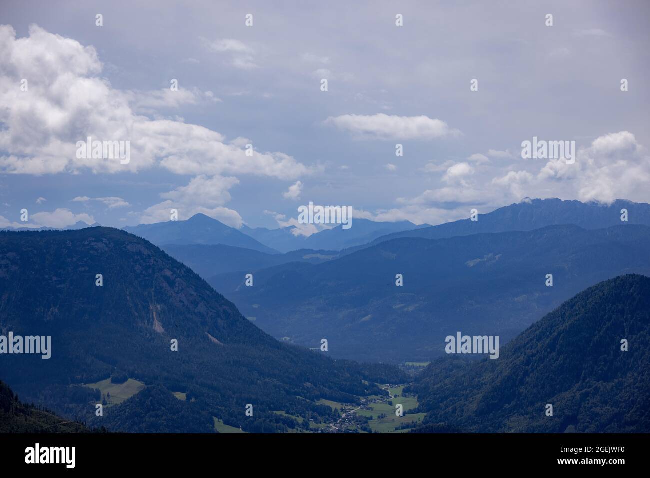 Amazing scenery and typical landscape in Austria - the Austrian Alps ...