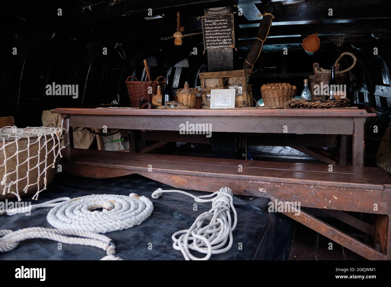 Pirate ship interior hi-res stock photography and images - Alamy