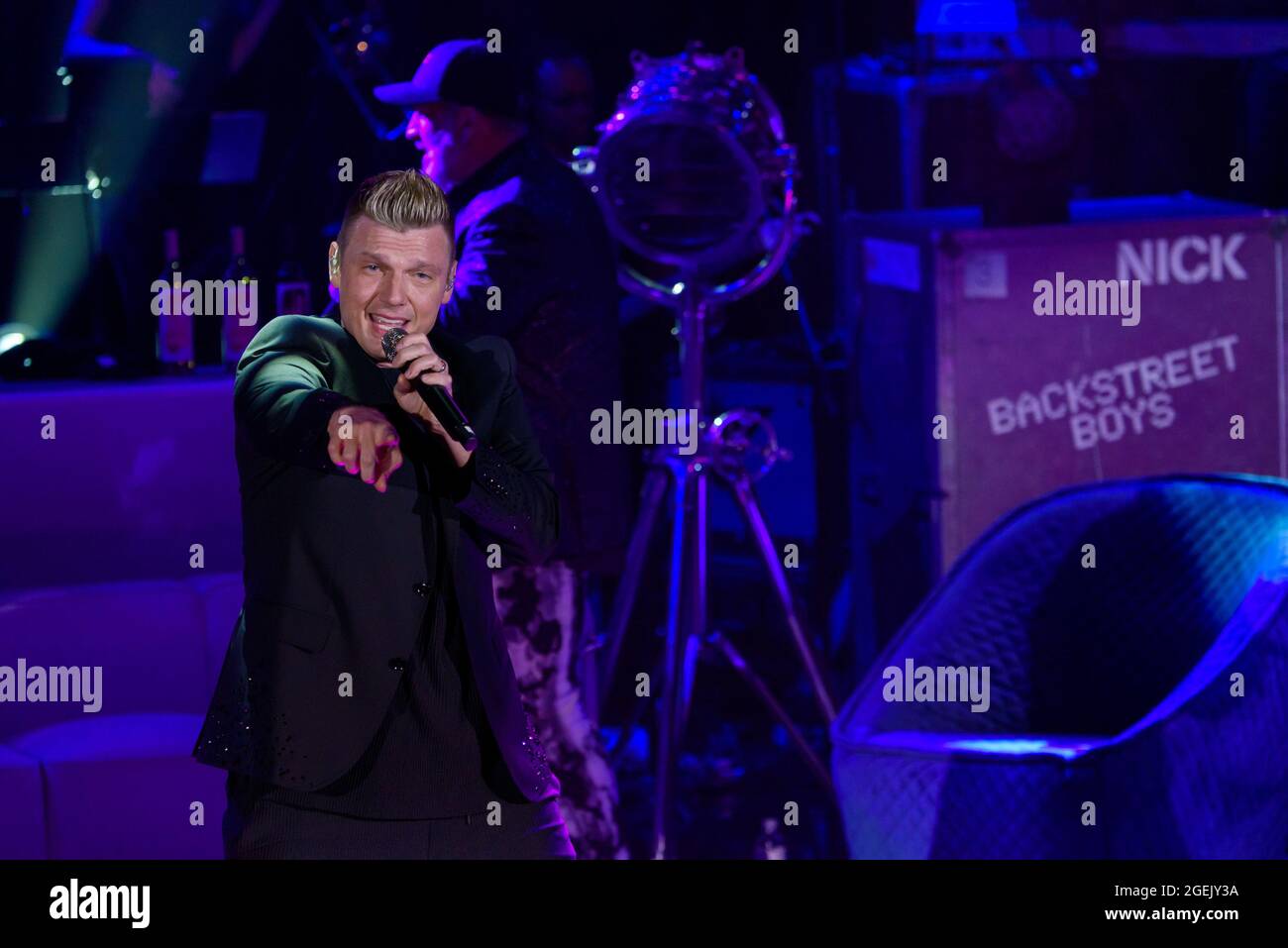 Las Vegas, NV, USA. 19th Aug, 2021. ***HOUSE COVERAGE*** Nick Carter ...