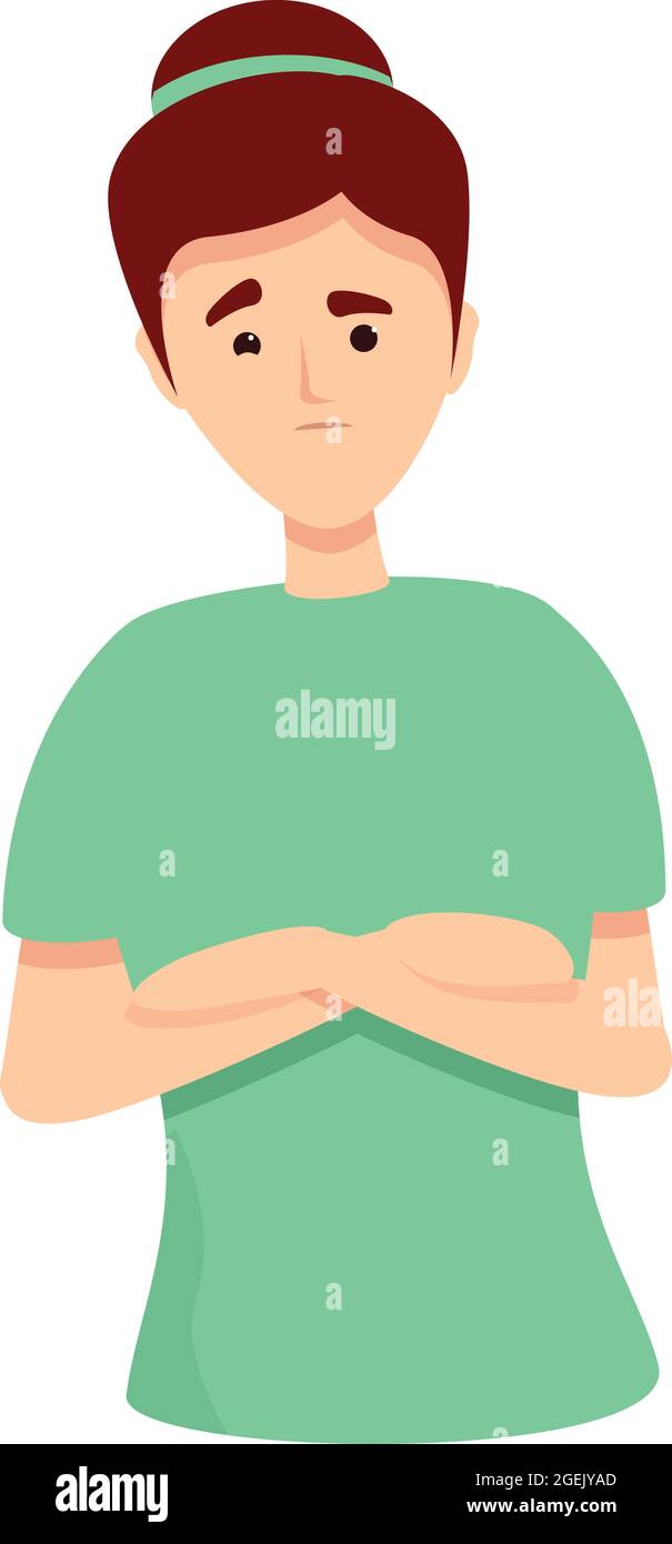 Complexity woman icon cartoon vector. Uncertainty question. Confused ...