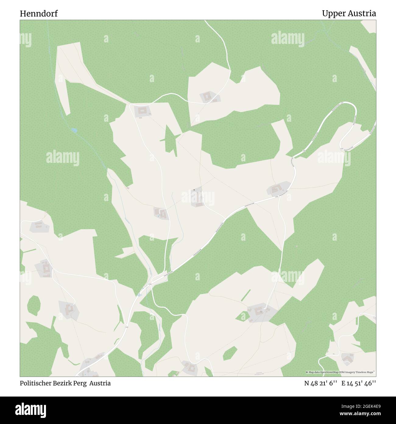 Henndorf, Politischer Bezirk Perg, Austria, Upper Austria, N 48 21' 6 ...