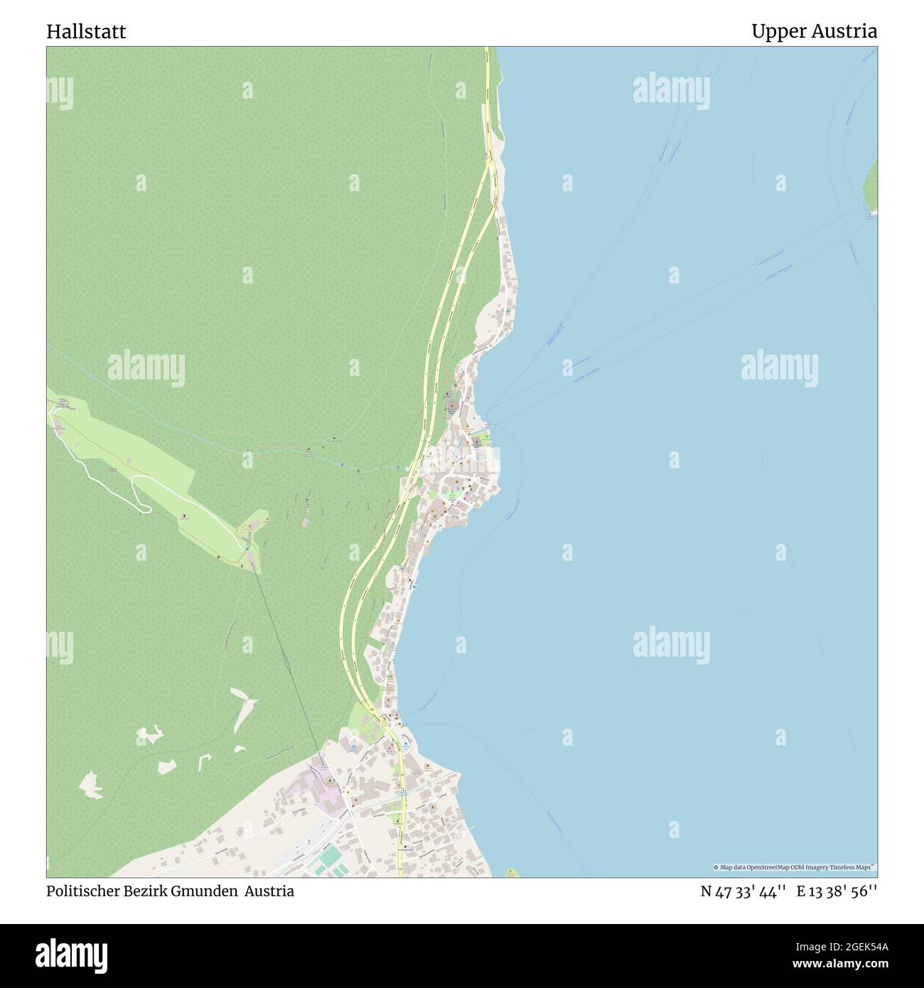 Hallstatt austria map hi-res stock photography and images - Alamy