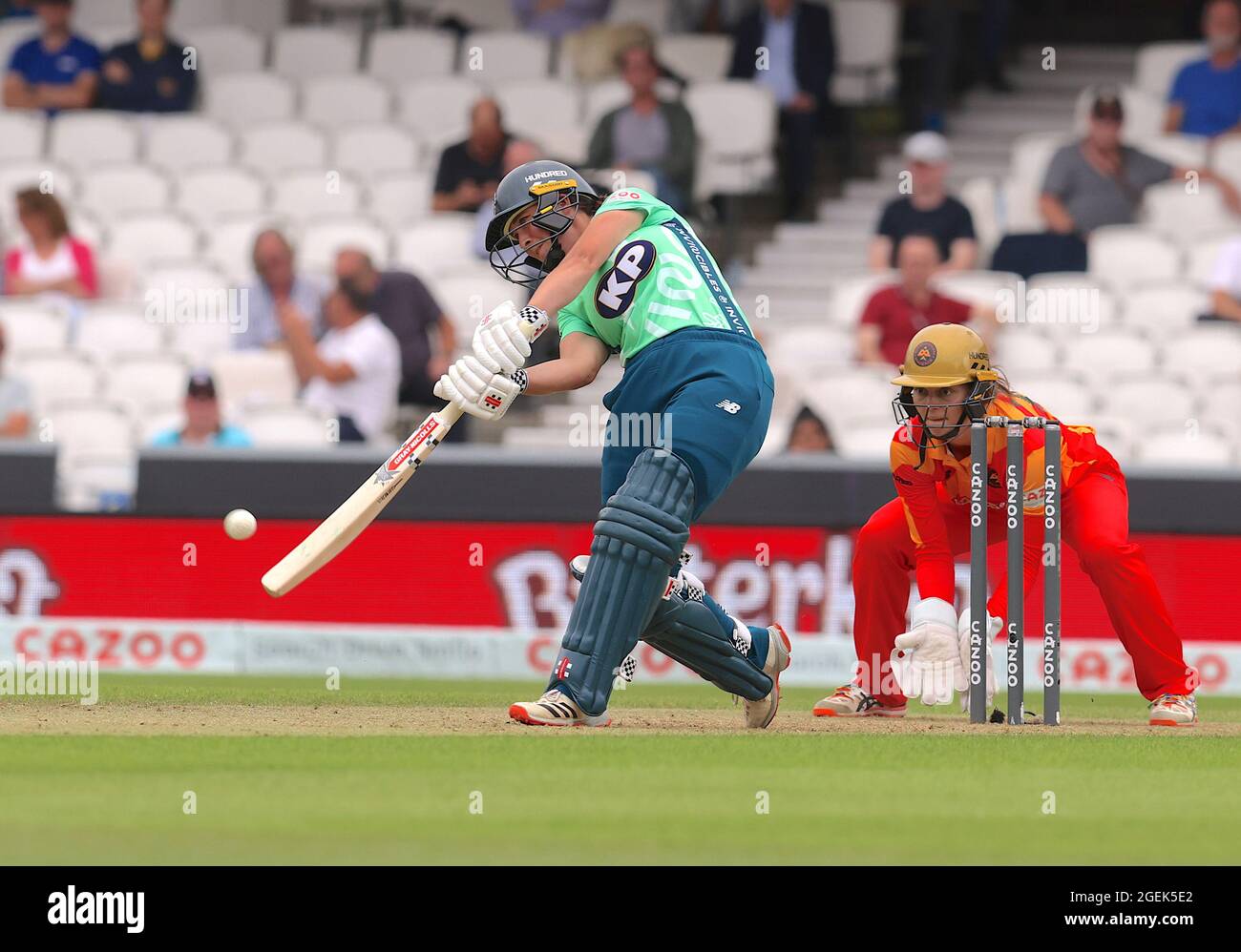 London, UK. 20 August 2021. Alice Capsey of The Oval Invincibles ...