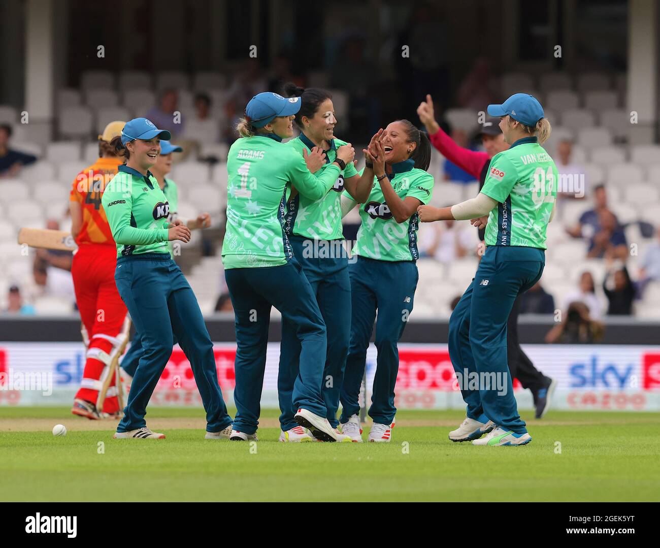 London, UK. 20 August 2021. Marizanne Kapp of The Oval Invincibles ...