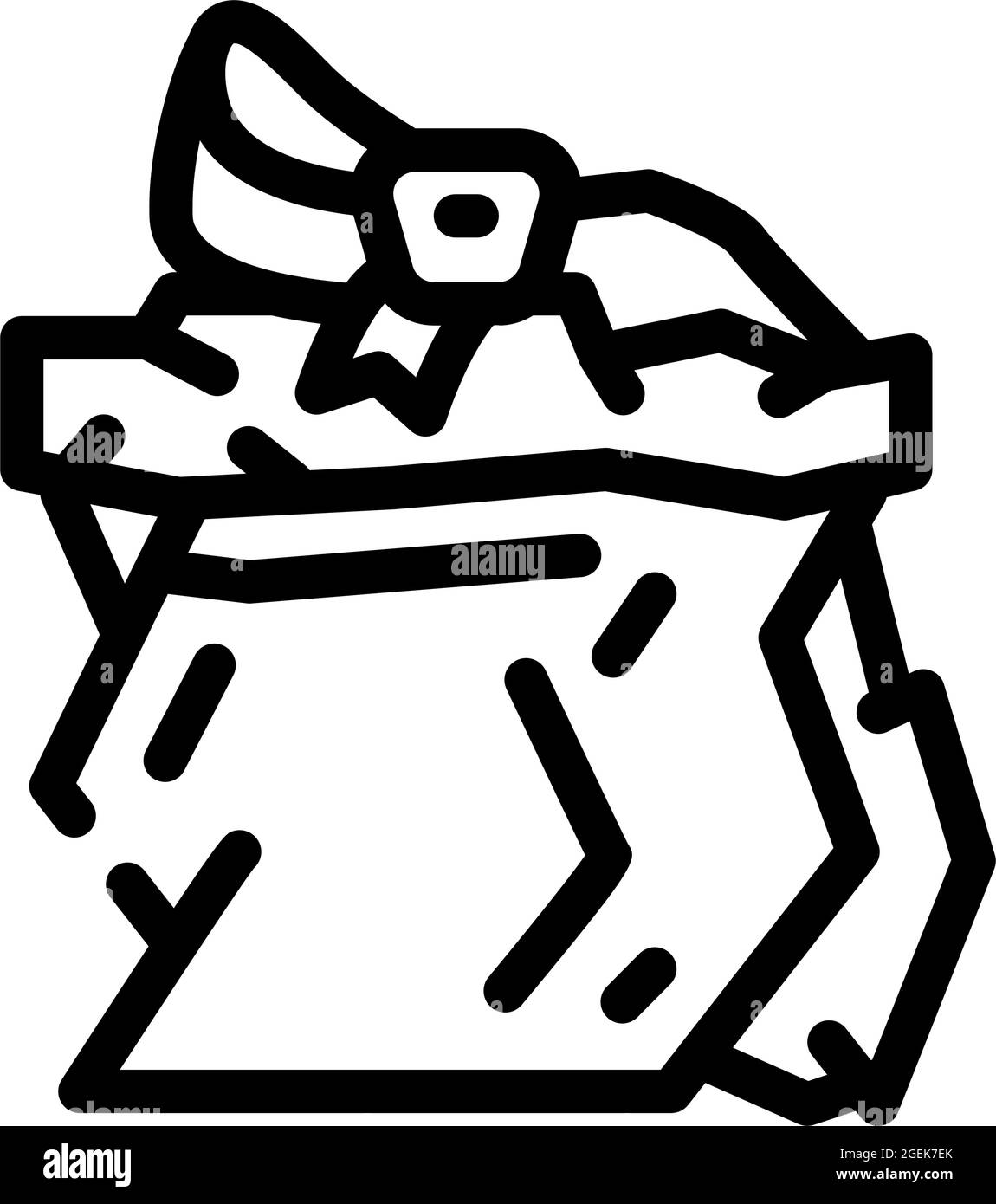 damaged gift line icon vector illustration Stock Vector Image & Art - Alamy