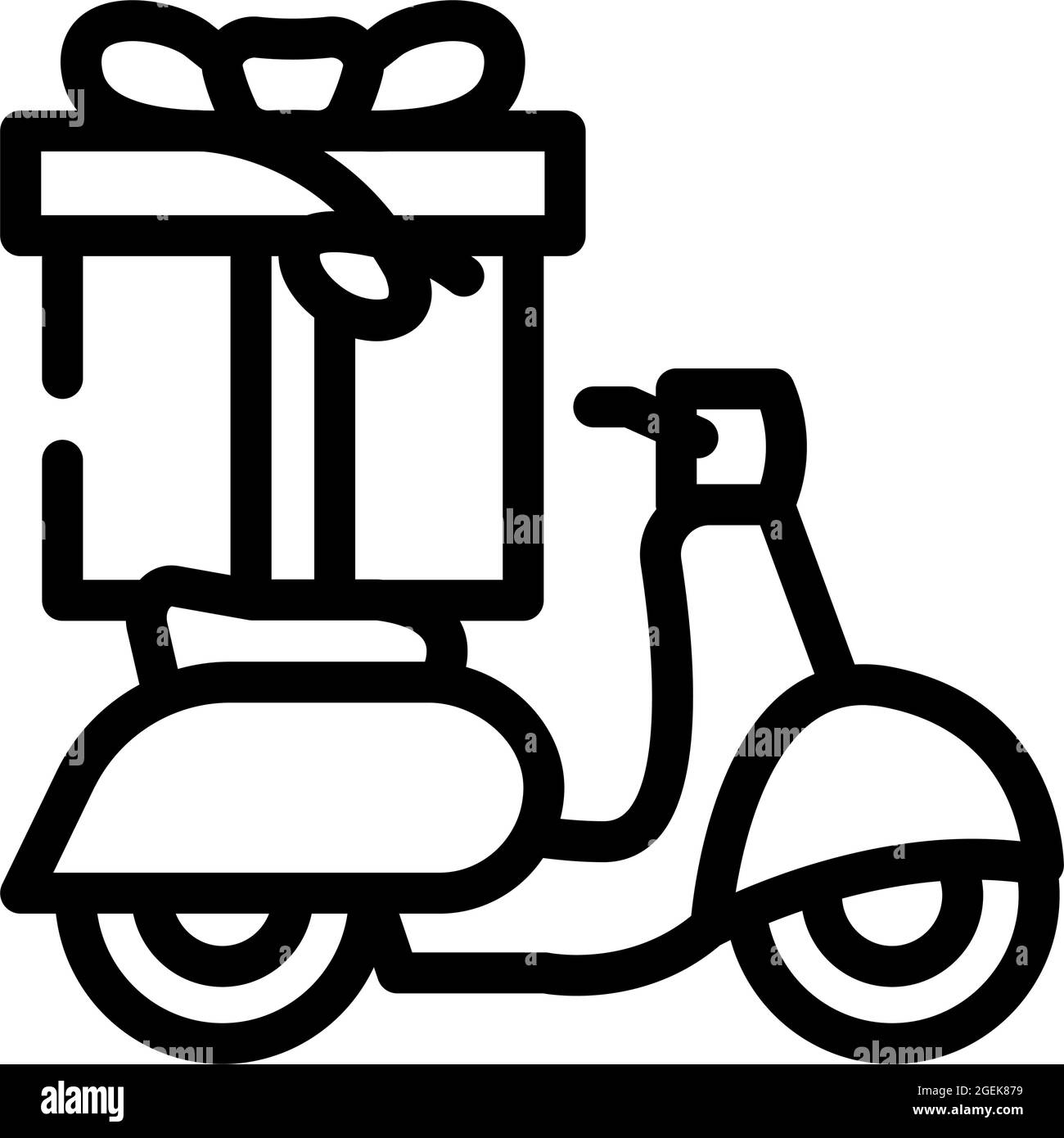 Scooter icon black monochrome Black and White Stock Photos & Images - Alamy