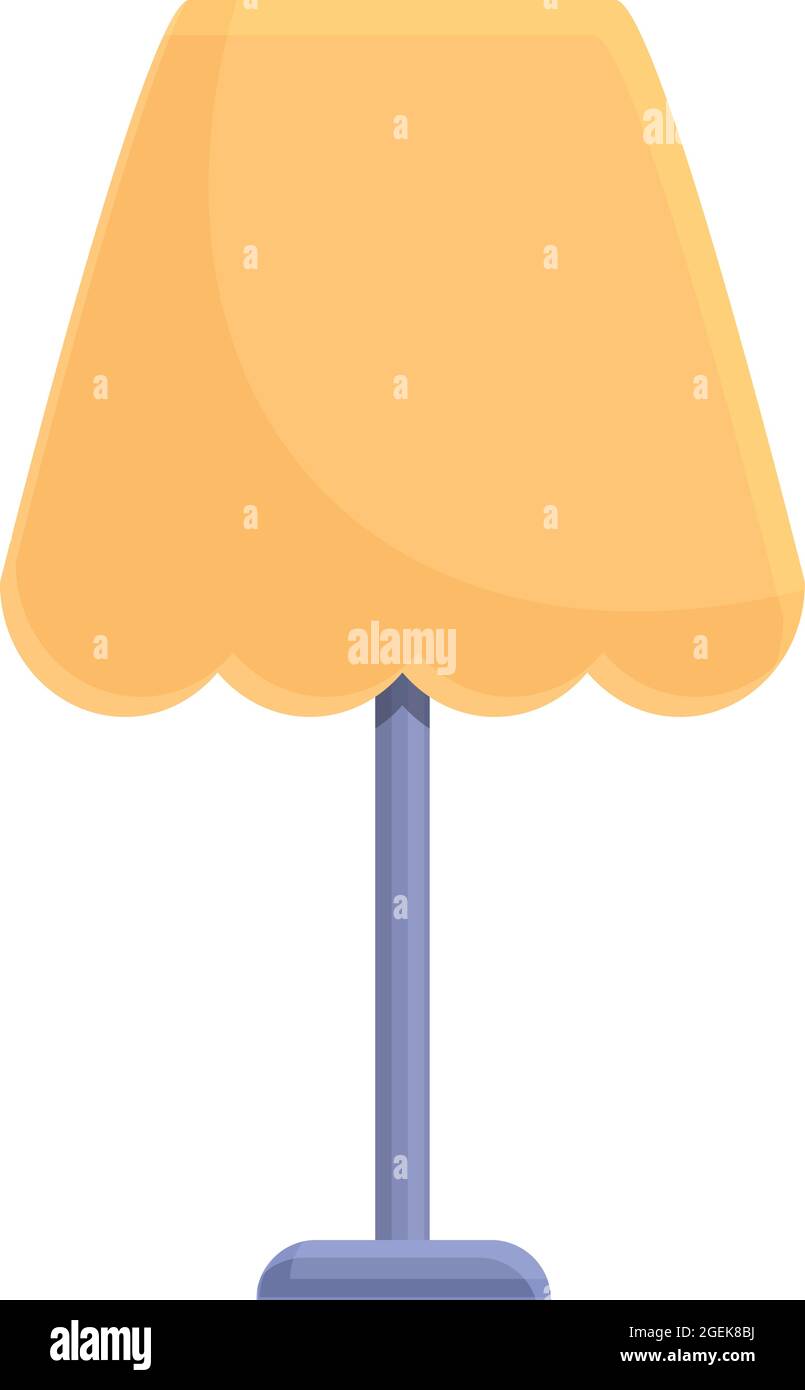 Night lamp icon cartoon vector. Electric light. Stand bulb Stock Vector ...