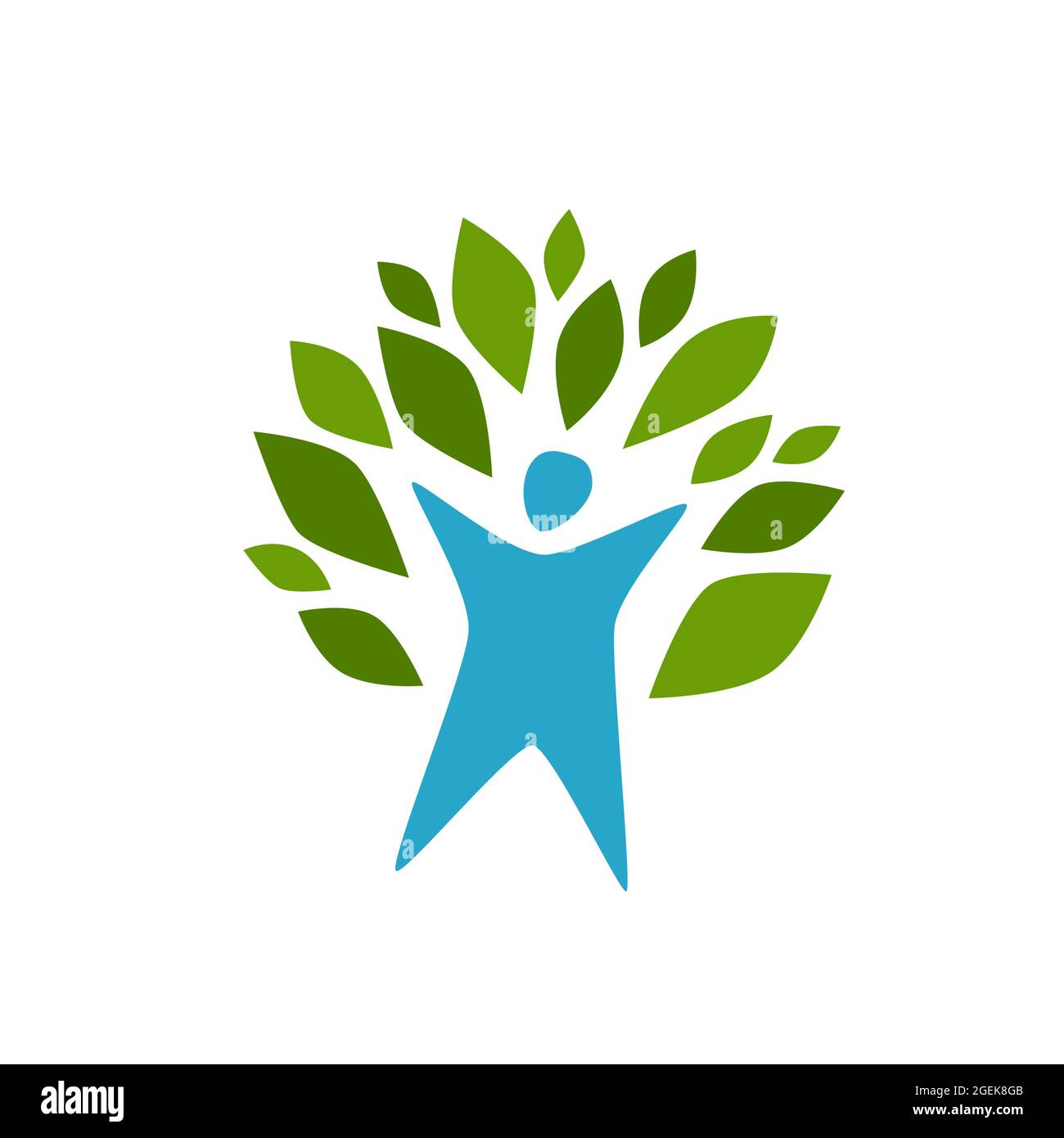 Tree and man. Nature, organic icon. Environment concept Stock Vector ...