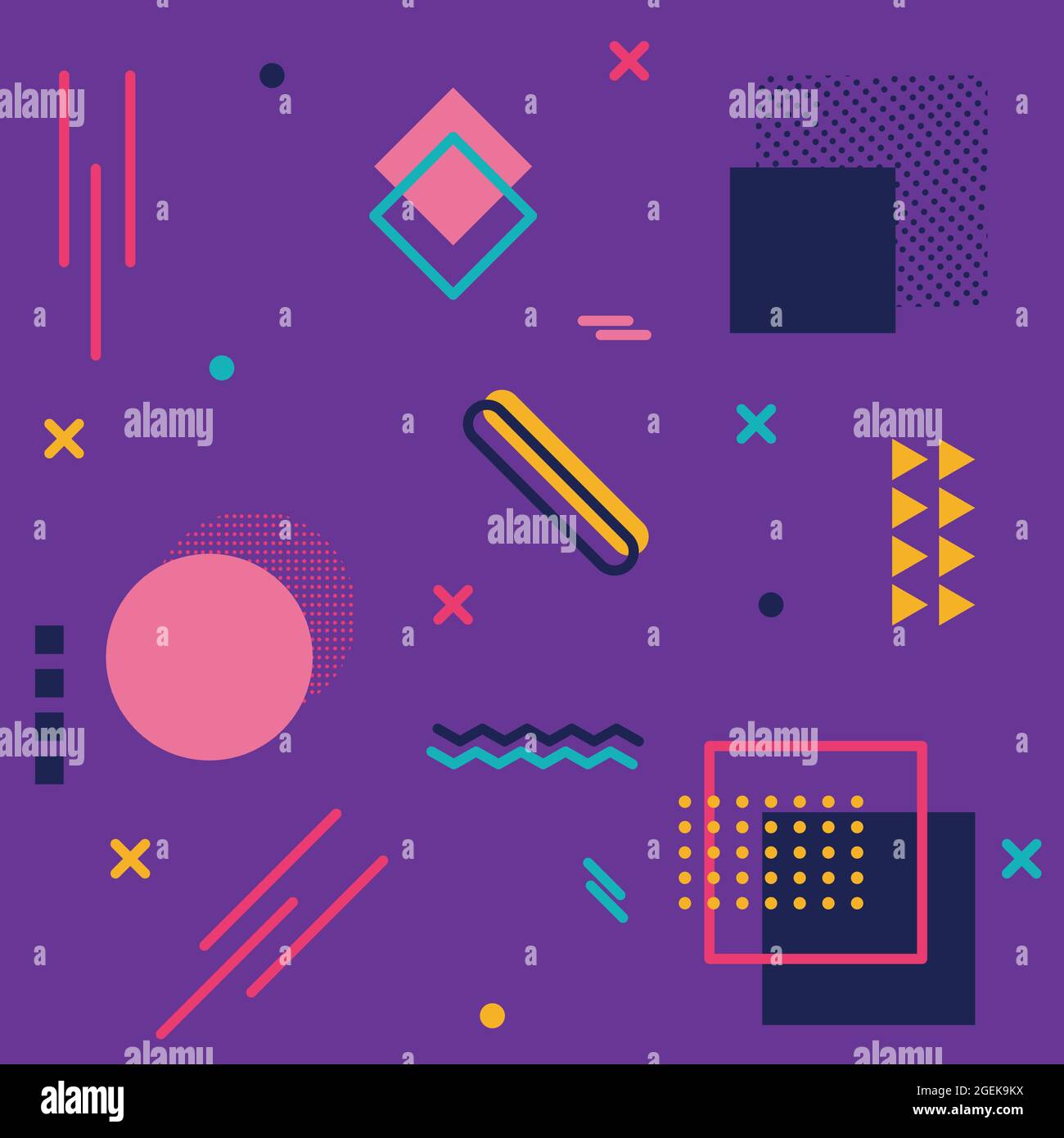 Abstract background with different geometric shapes - Vector Stock ...