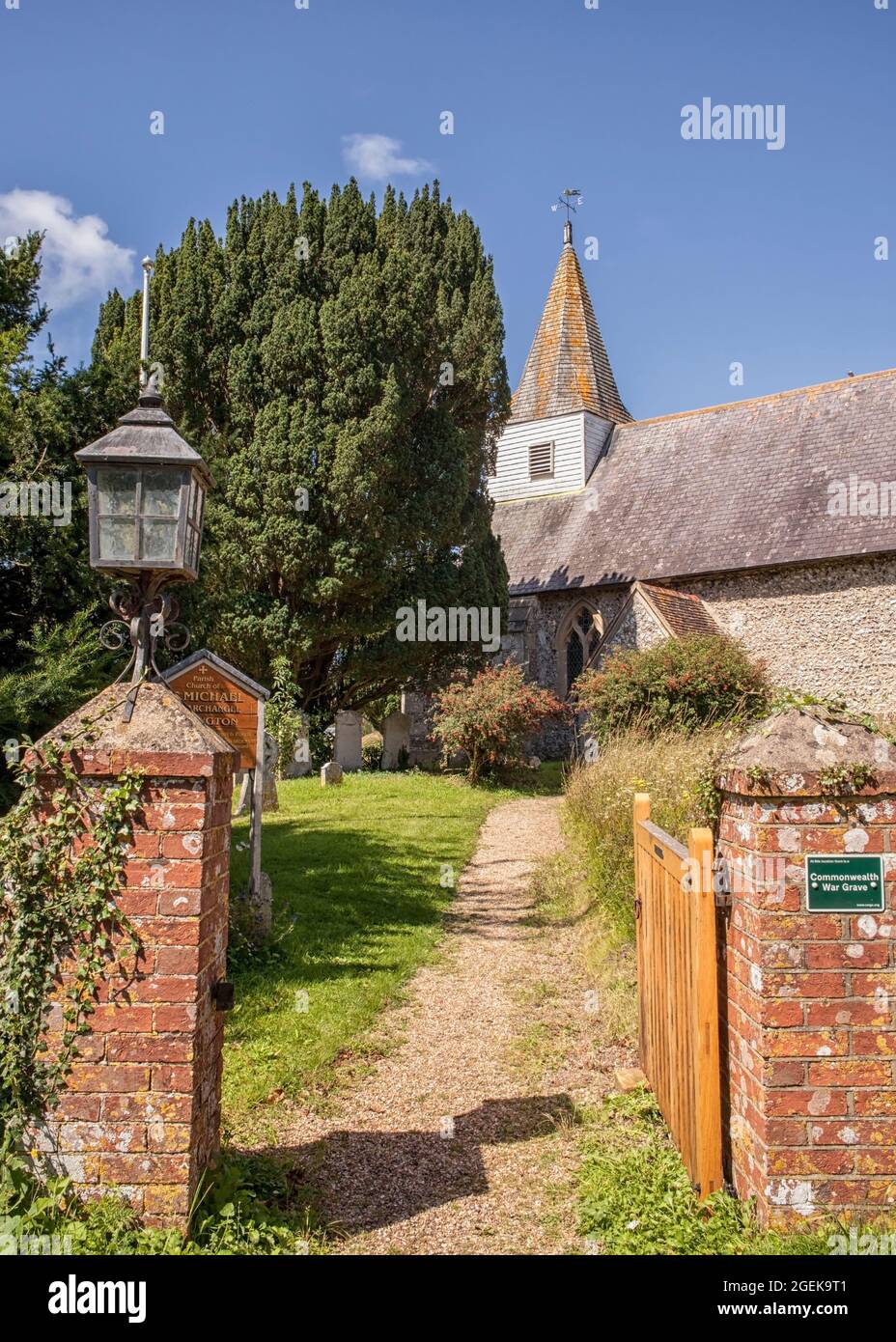 St. Michael the Archangel Church, Litlington Stock Photo - Alamy