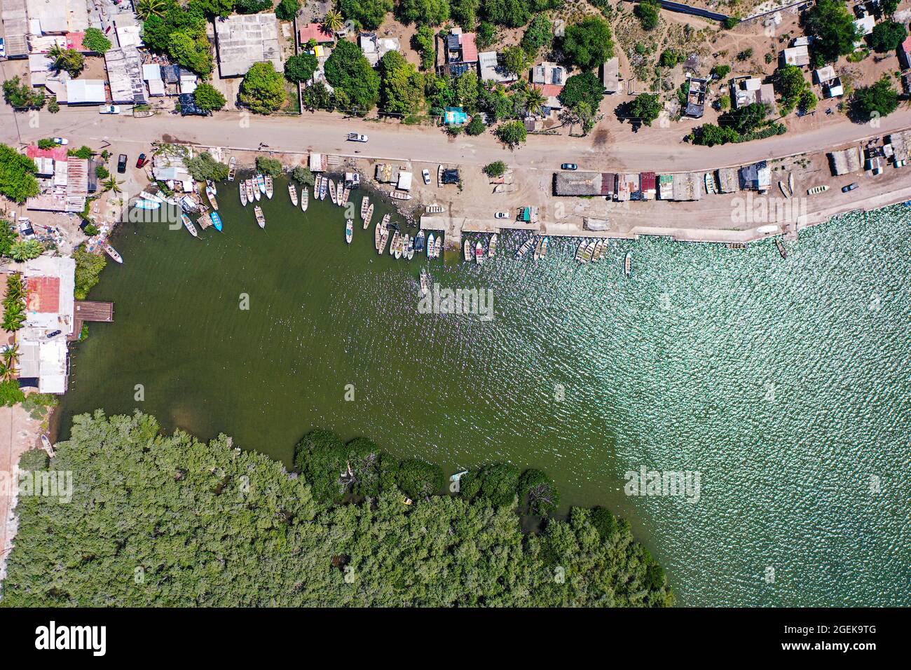 Yavaros port, Yavaros bay in the municipality of Huatabampo, Sonora ...