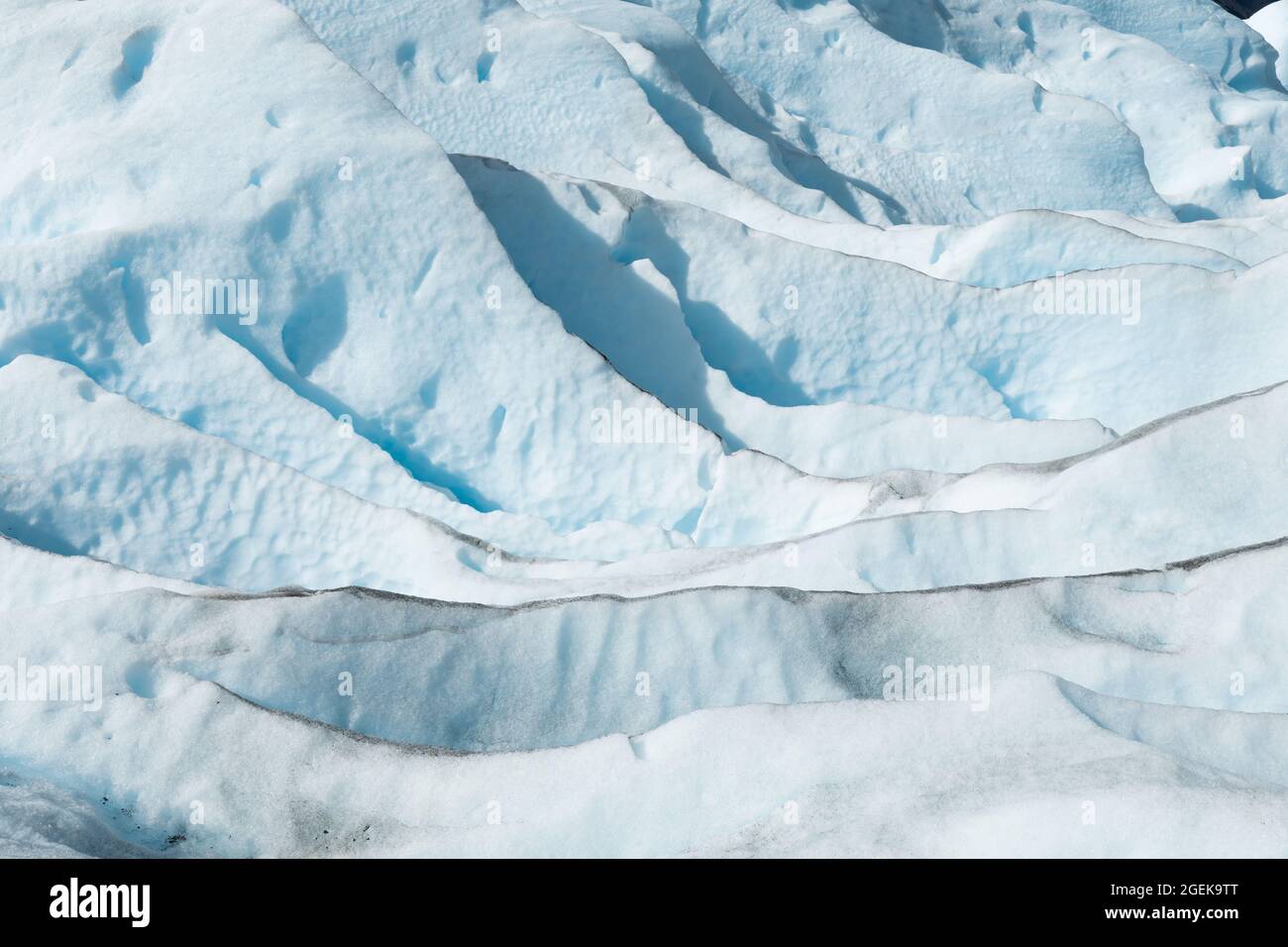 Layers of ice formations of the Perito Moreno Glacier Stock Photo - Alamy