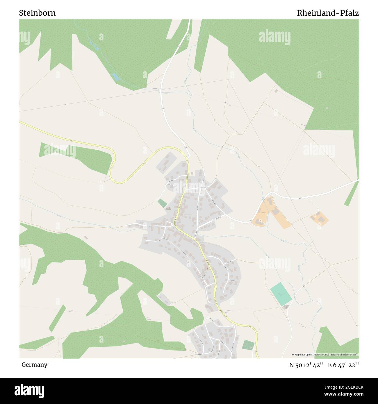 Steinborn, Germany, Rheinland-Pfalz, N 50 12' 42'', E 6 47' 22'', map ...