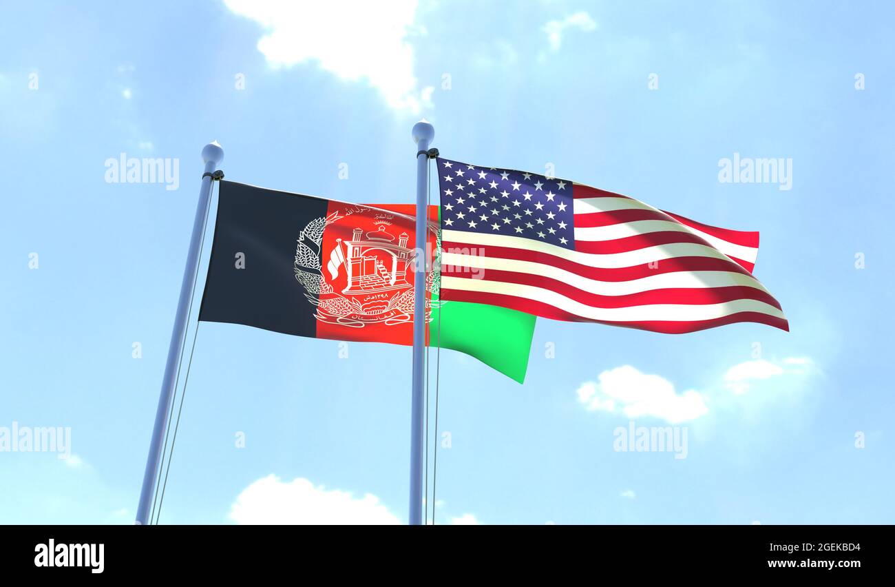 Usa vs afghanistan flags hi-res stock photography and images - Alamy