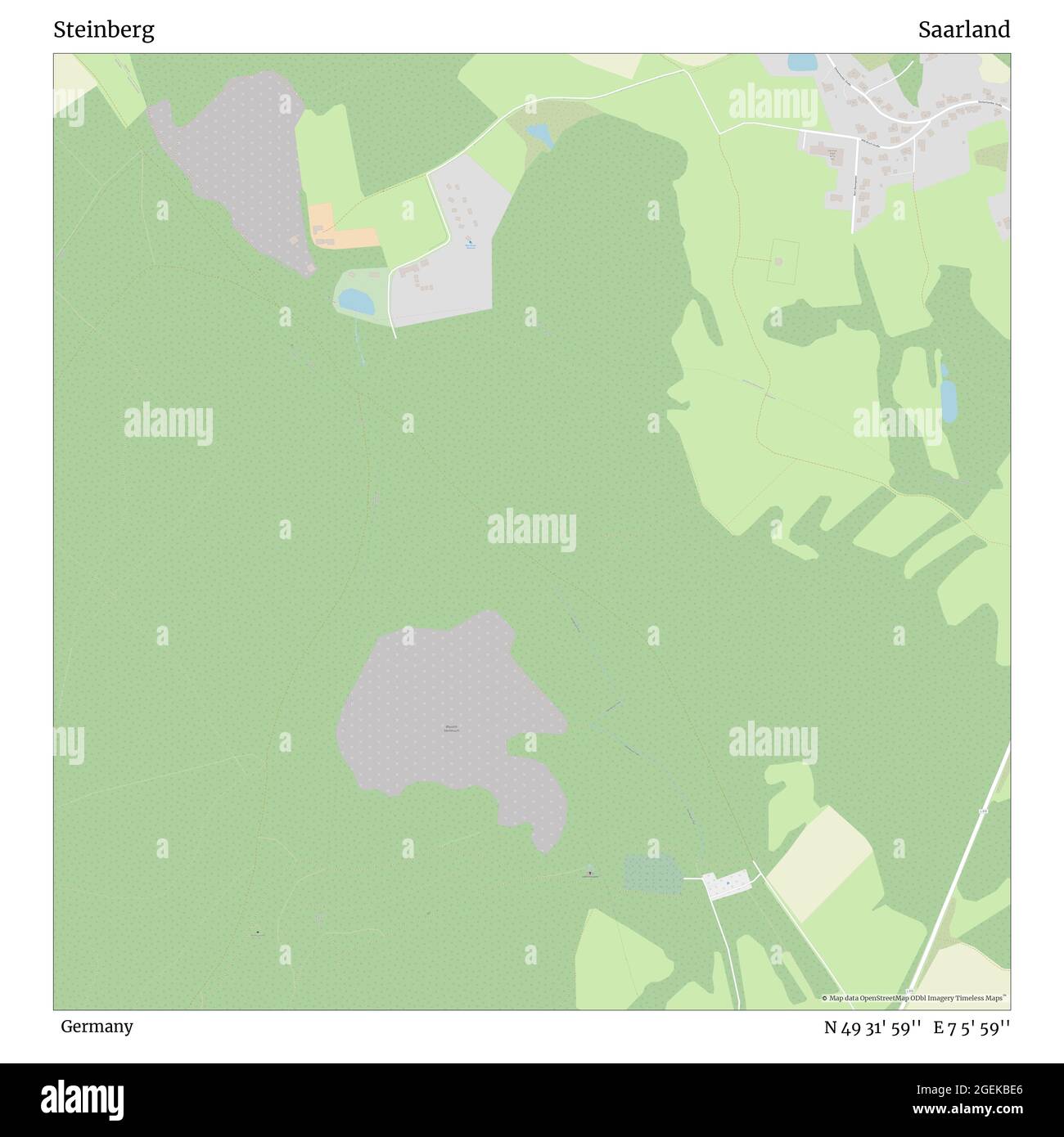 Steinberg, Germany, Saarland, N 49 31' 59'', E 7 5' 59'', map, Timeless ...