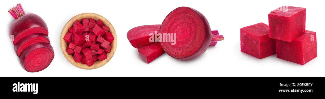 beetroot isolated on white background with full depth of field. Top ...