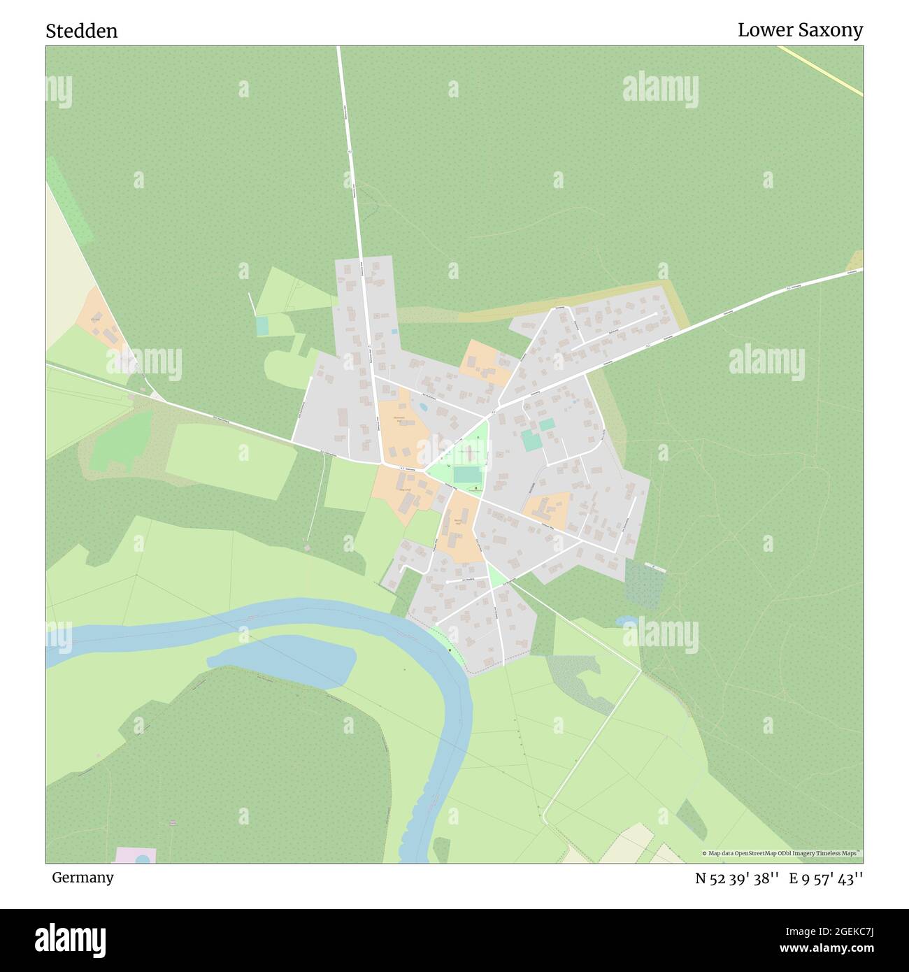 Stedden, Germany, Lower Saxony, N 52 39' 38'', E 9 57' 43'', map ...