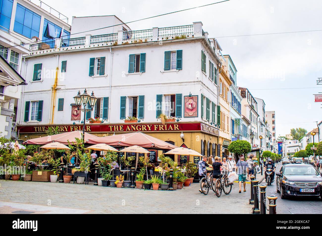Daily life in Gibraltar, an overseas territory and headland of the UK ...
