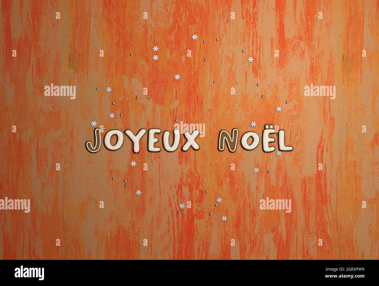 "Joyeux Noel" - Merry Christmas wishes in French spelled with letter ...