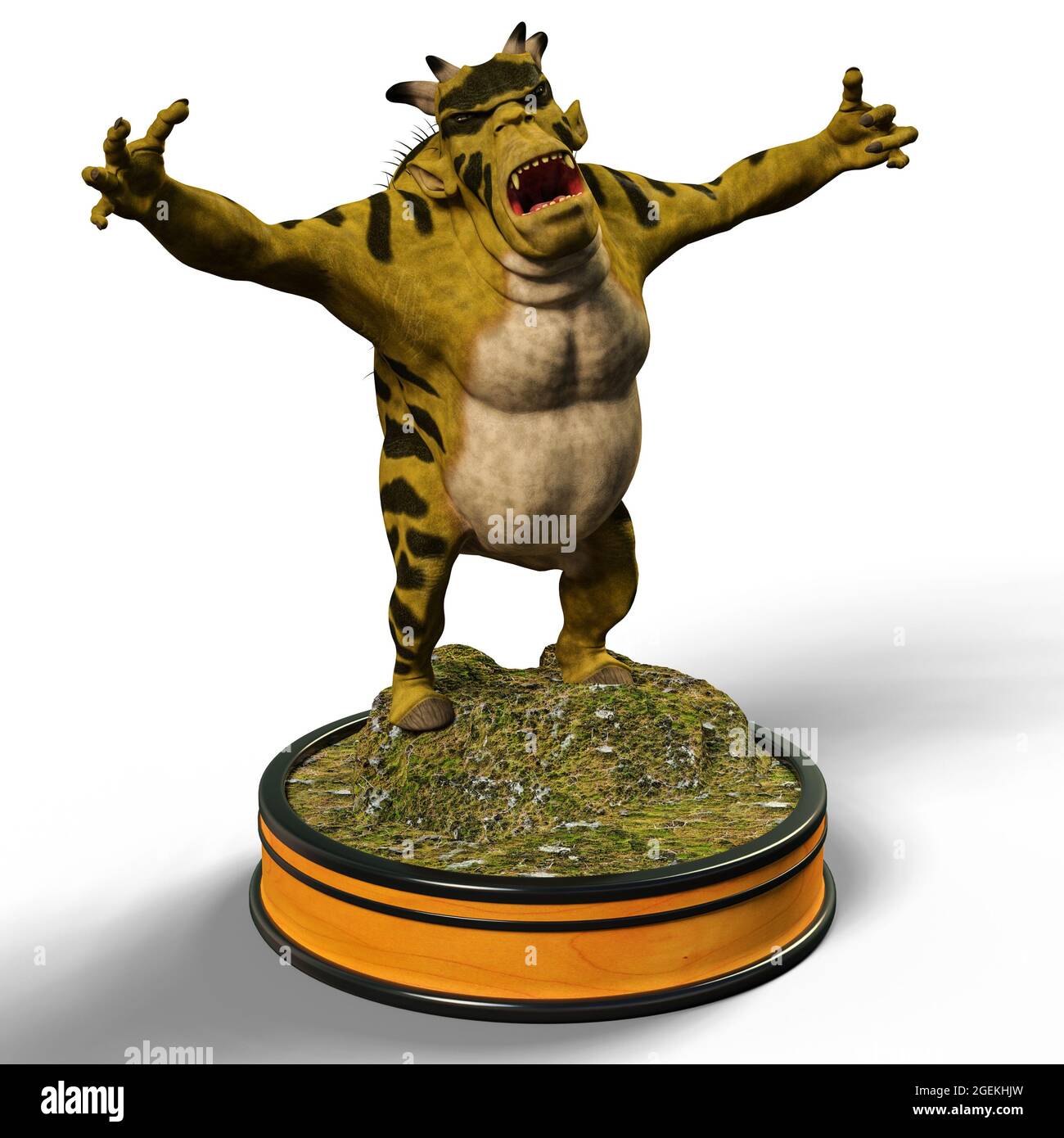 3D-illustration of a cartoon devil. isolated rendering object Stock ...