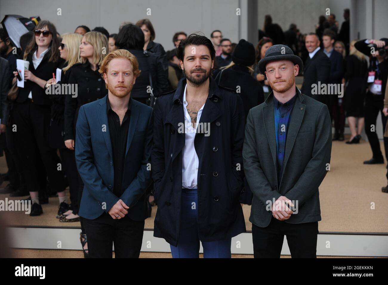 London, England. Simon Neil, Ben Johnston and James Johnston of Biffy ...