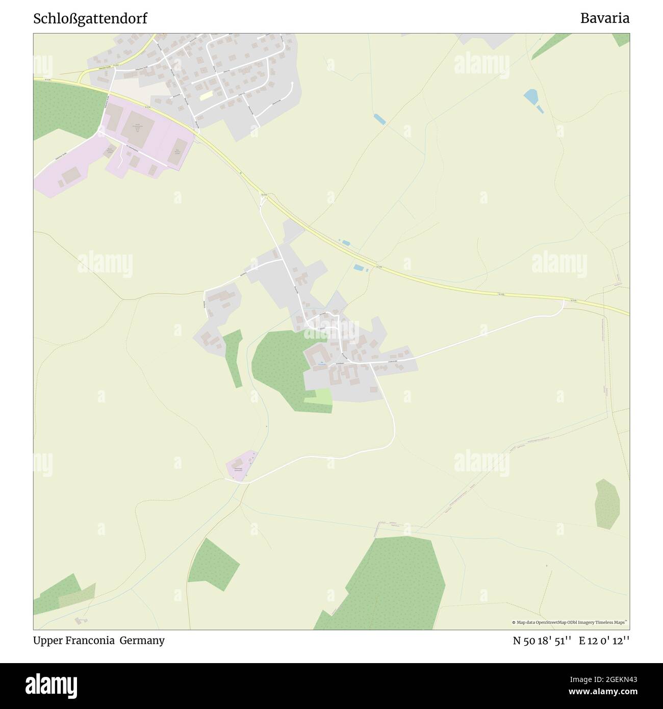 Schloßgattendorf, Upper Franconia, Germany, Bavaria, N 50 18' 51'', E ...