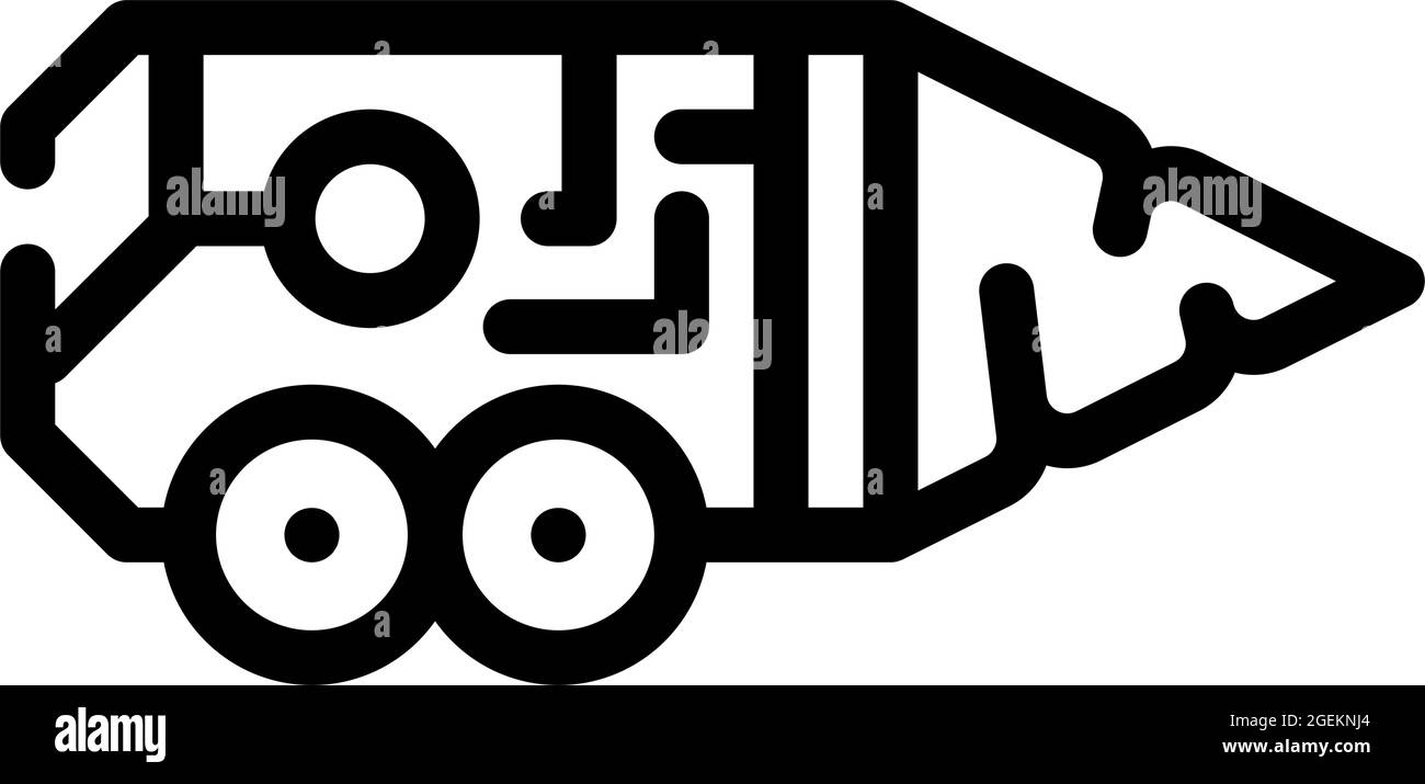 drilling robot line icon vector illustration Stock Vector Image & Art ...