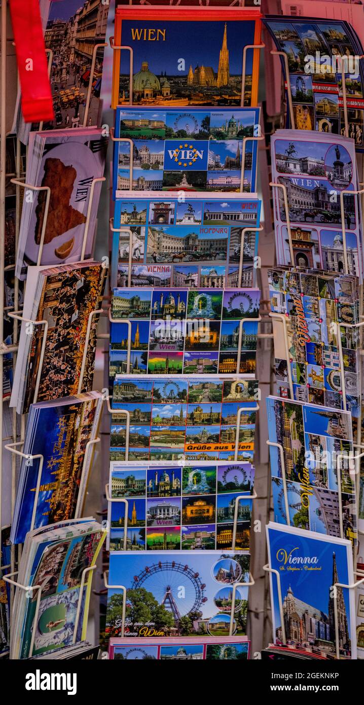 Postcards from Vienna - VIENNA, AUSTRIA, EUROPE - AUGUST 1, 2021 Stock ...