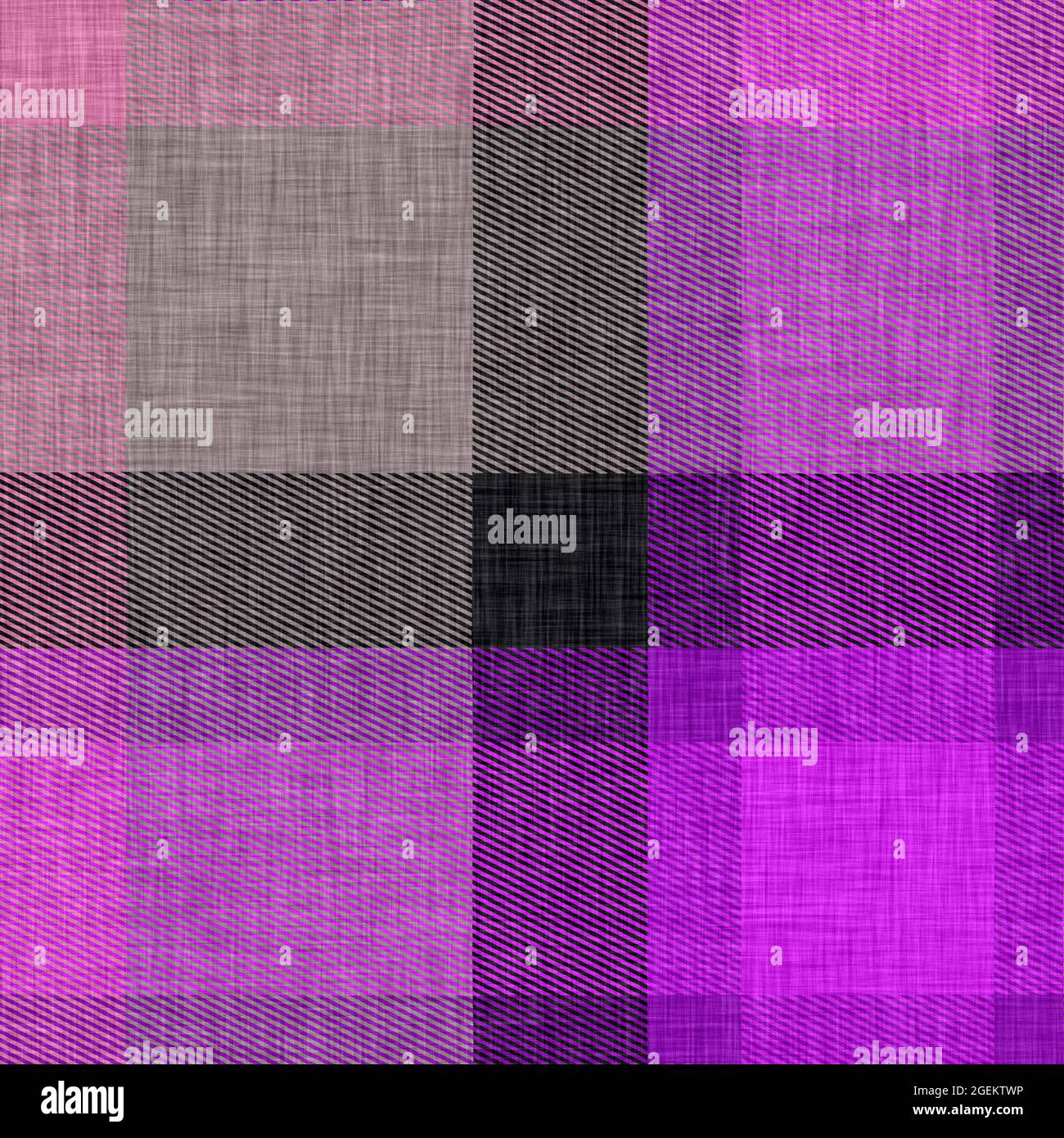 Traditional gingham plaid woven linen texture. Seamless winter style ...