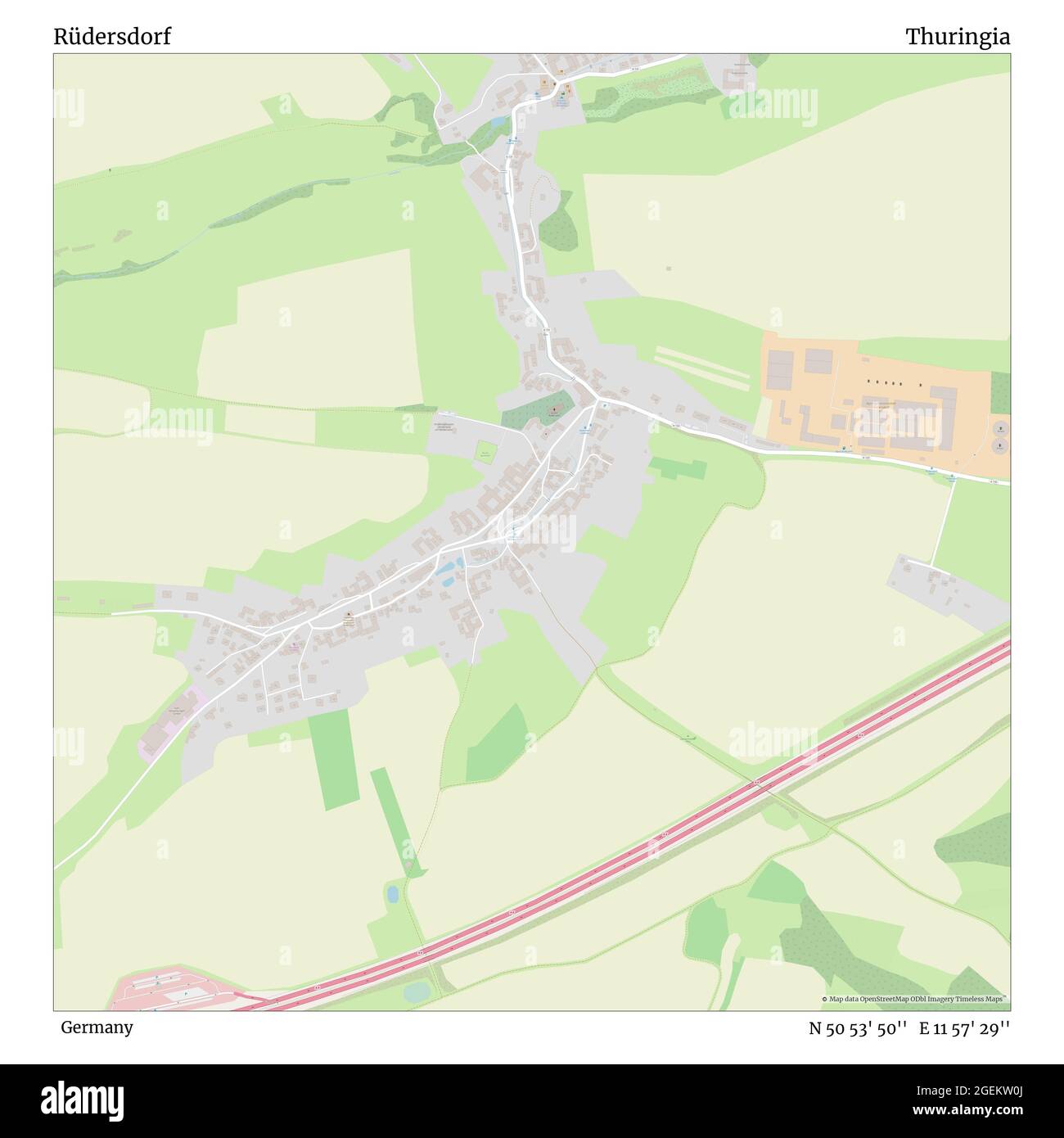 Rüdersdorf, Germany, Thuringia, N 50 53' 50'', E 11 57' 29'', map ...