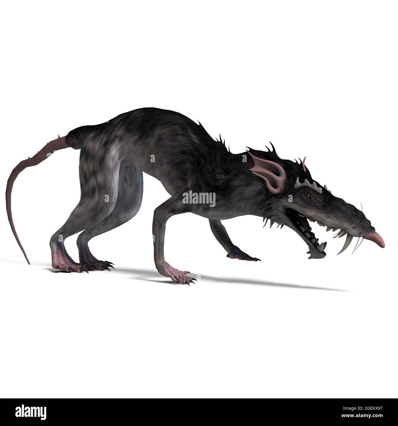 3d-illustration of an isolated giant monster rat creature Stock Photo ...
