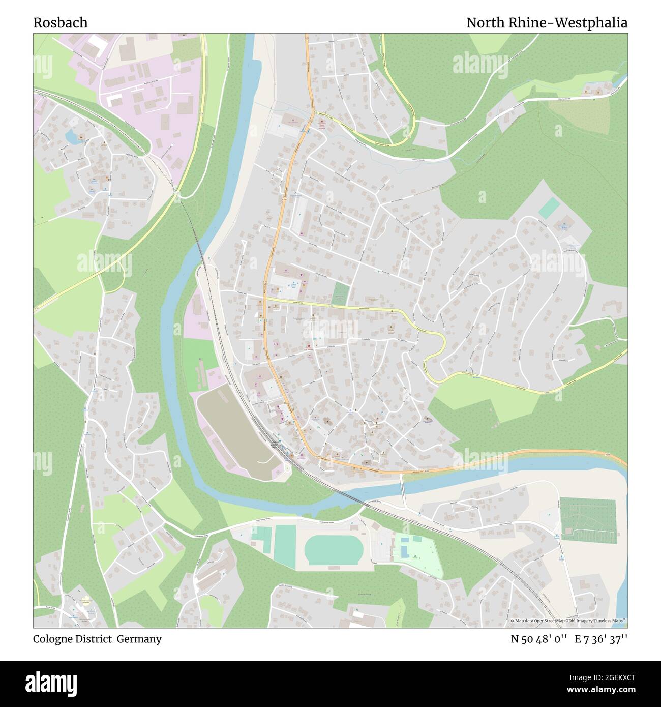Rosbach, Cologne District, Germany, North Rhine-Westphalia, N 50 48' 0 ...