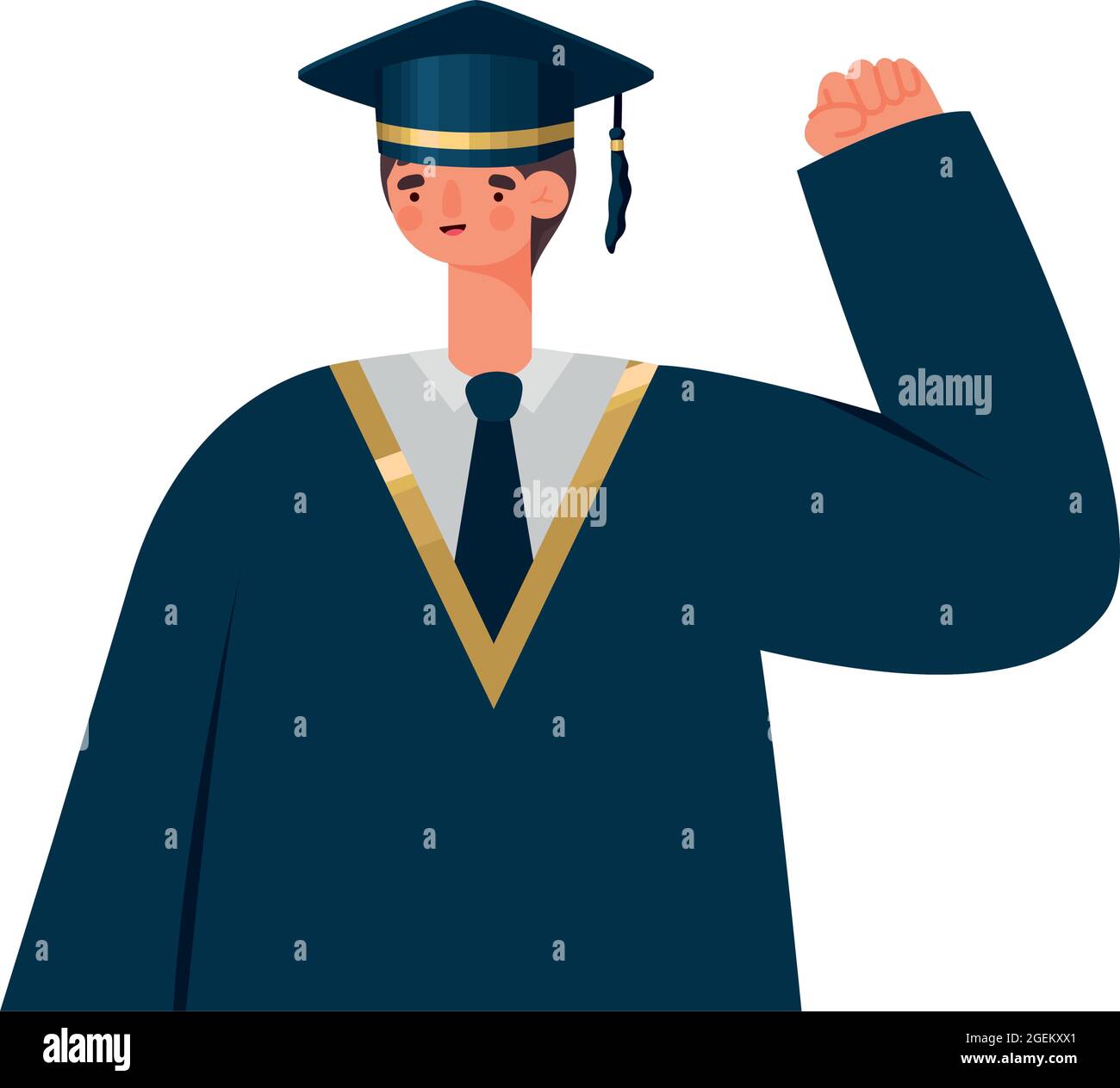 cute boy graduated Stock Vector Image & Art - Alamy