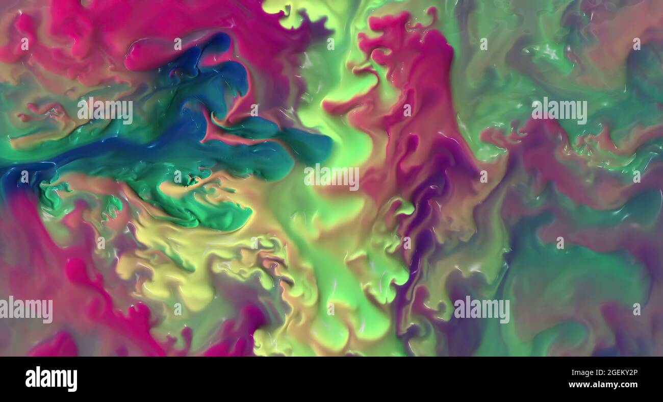 Colorful paint mix with gradient vivid colors Stock Photo - Alamy