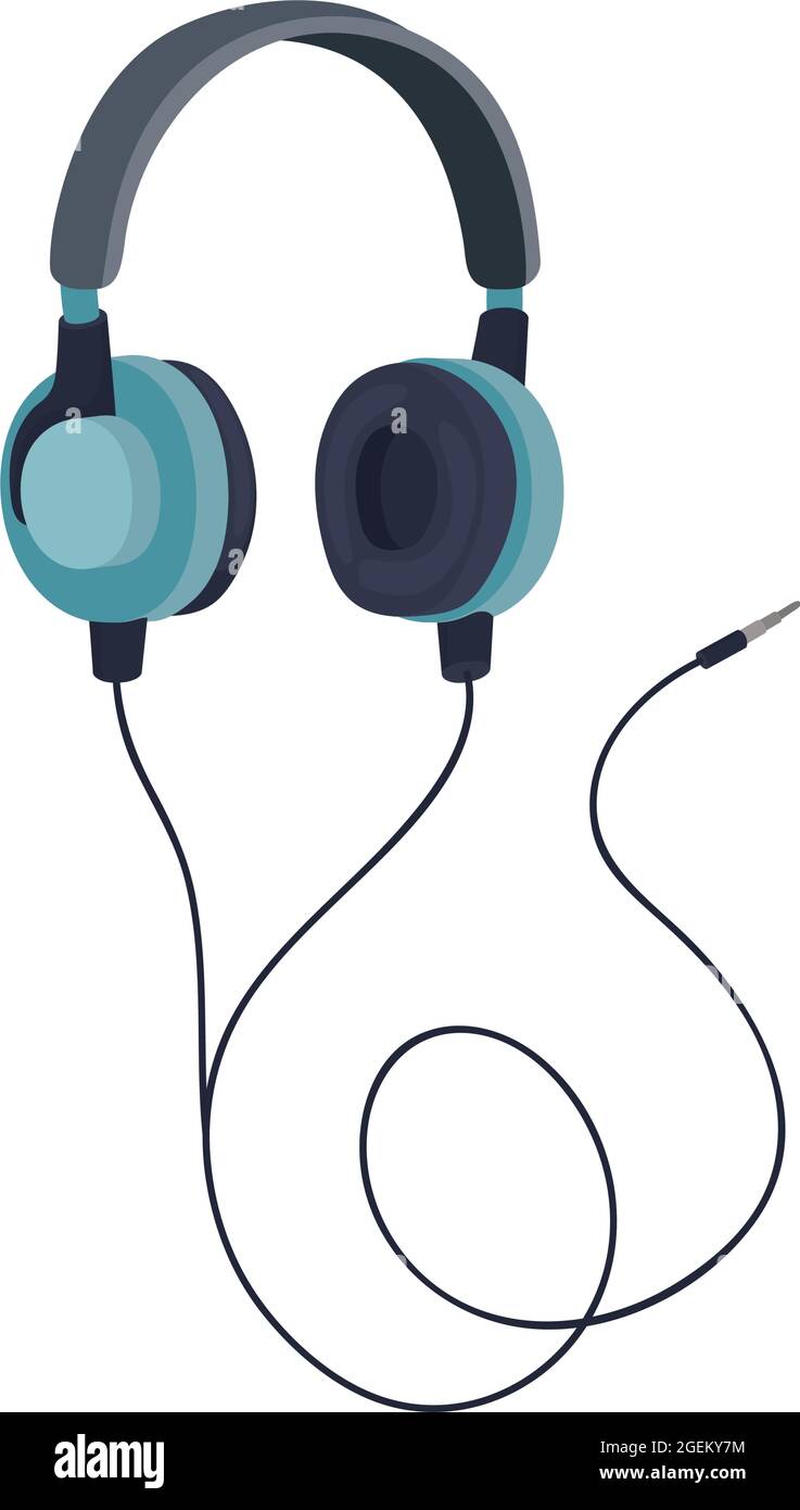 blue headphones design Stock Vector Image & Art - Alamy