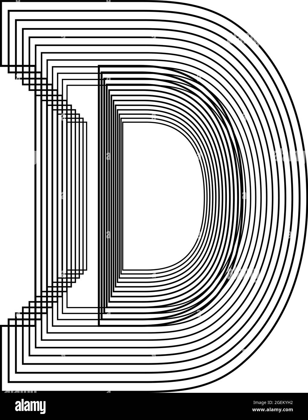 Letter d drawing Stock Vector Images - Alamy
