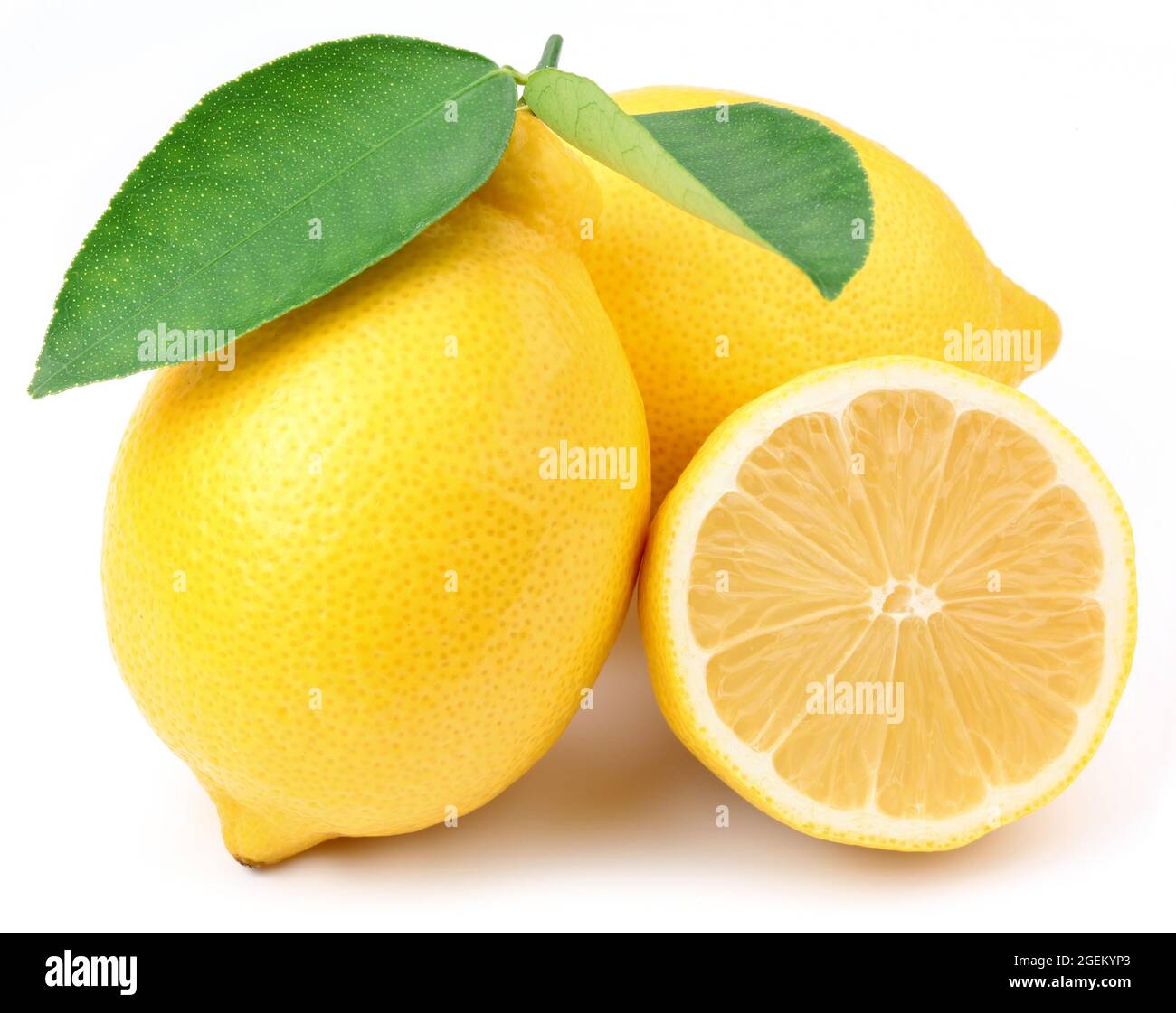 Lemon sliced top view Cut Out Stock Images & Pictures - Alamy
