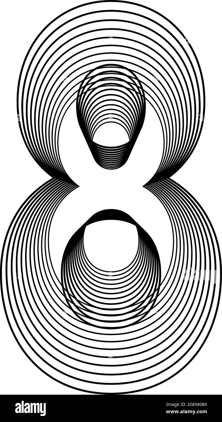Eighth letter Stock Vector Images - Alamy